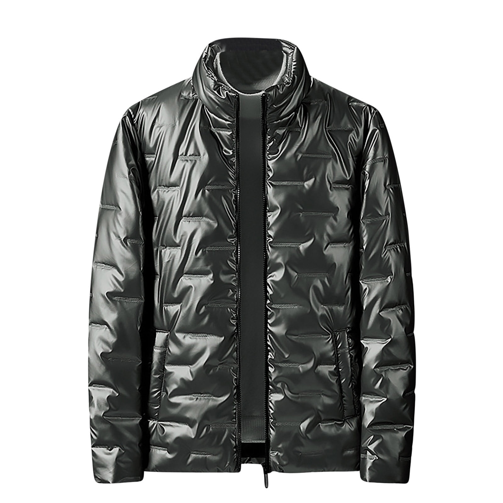 Men's Lightweight Puffer Winter Jacket Insulated Puffy Coat for Snow ...