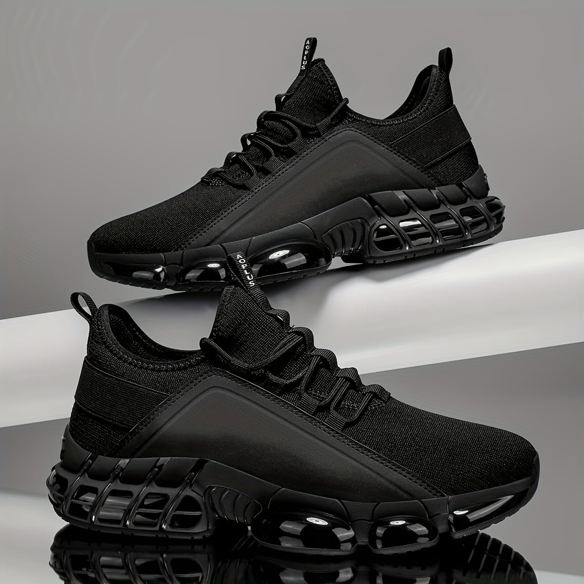 Men's Lightweight Running Sneakers, Breathable Cushioned Road Shoes for ...