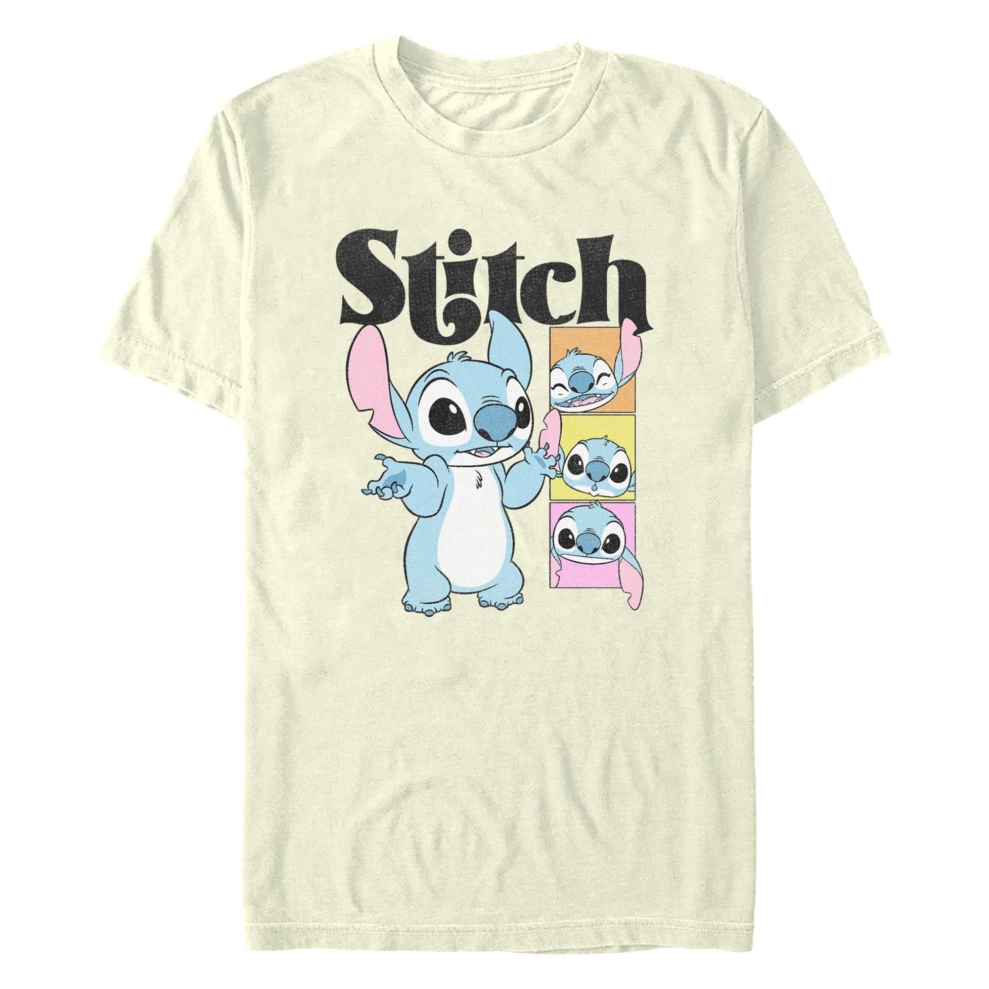 Men's Lilo & Stitch Cute Faces Stitch Graphic T-Shirt - Walmart.com