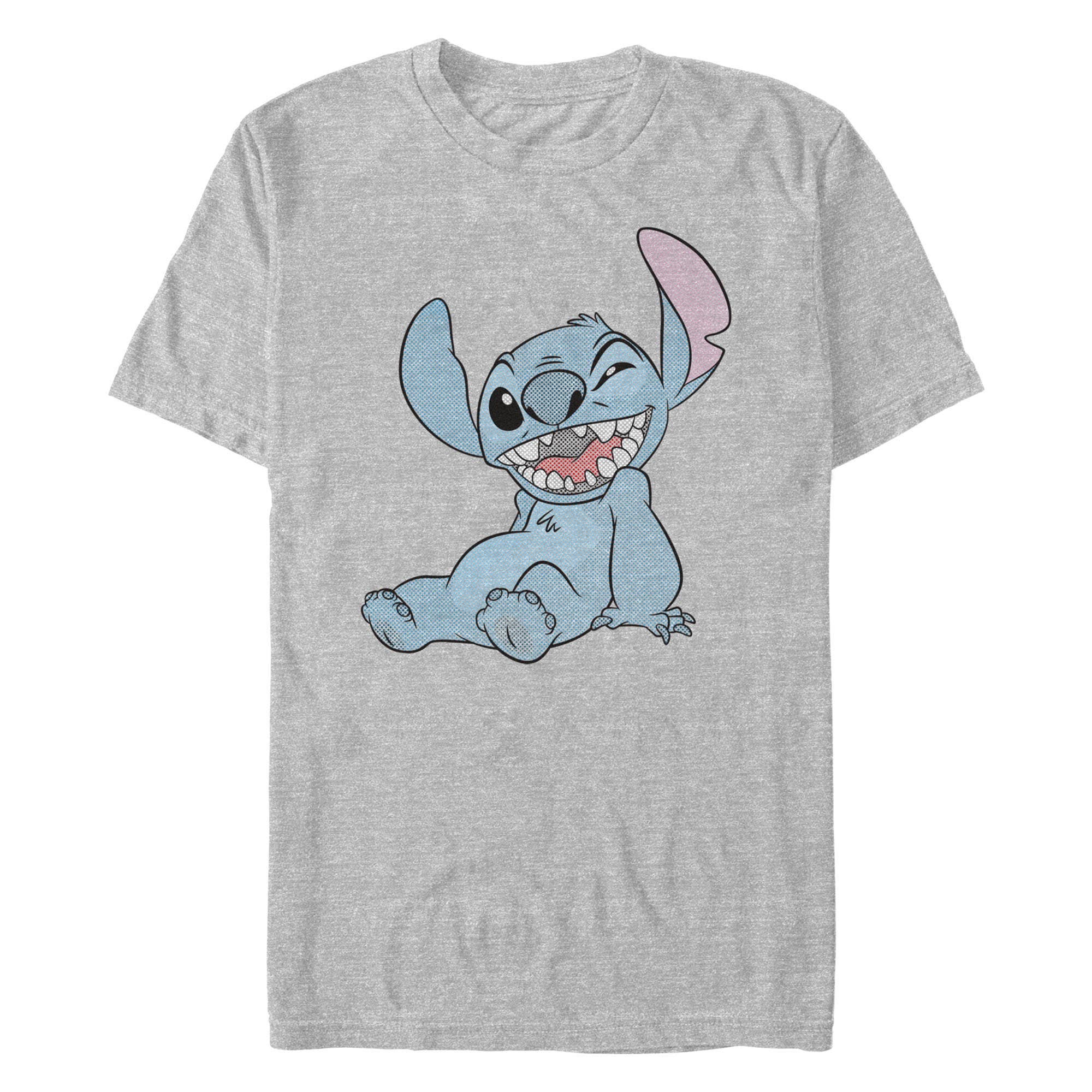 Men's Lilo & Stitch Halftone Smile Graphic T-Shirt - Walmart.com