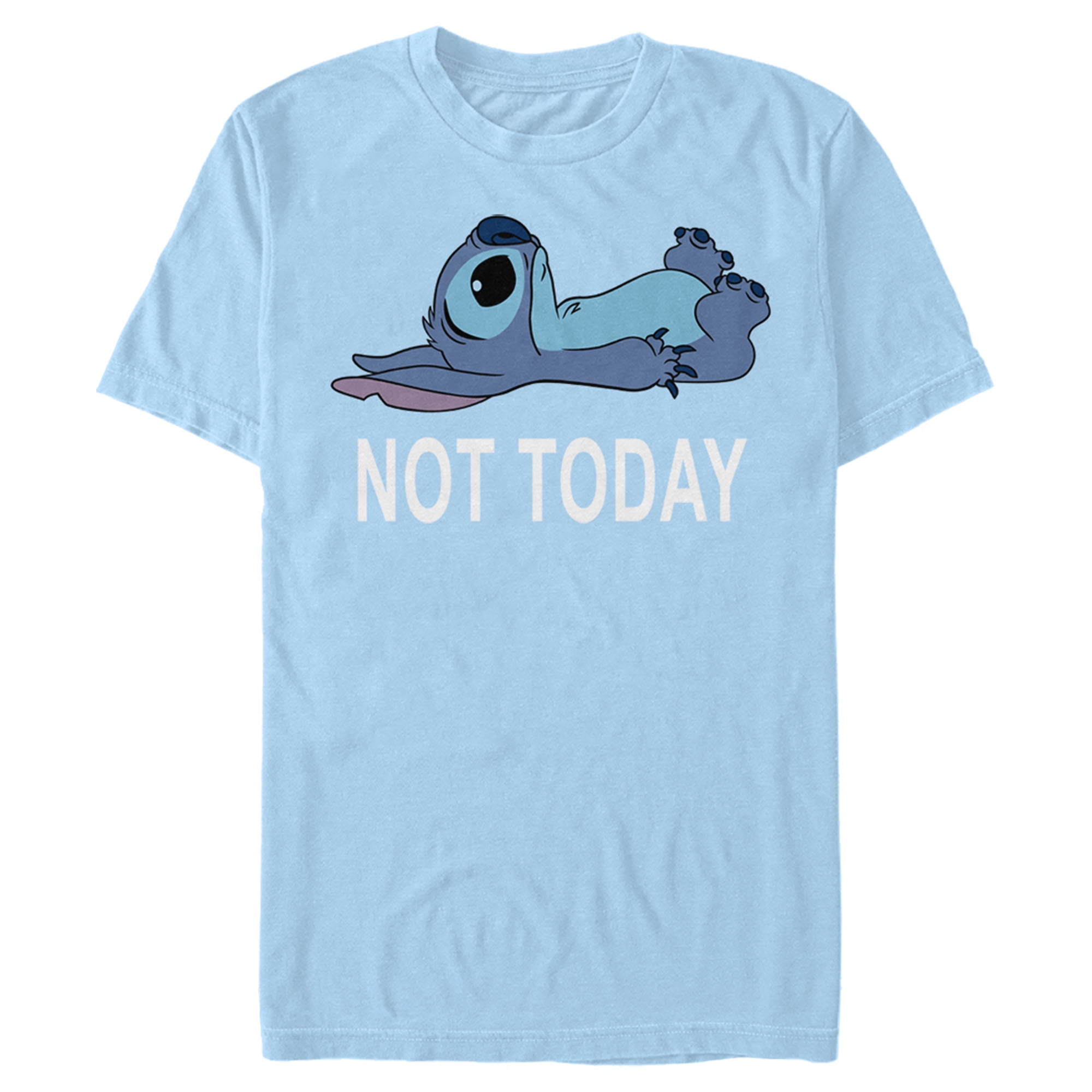 Disney Men's Lilo & Stitch Not Today Graphic Tee, Adult Merchandise ...