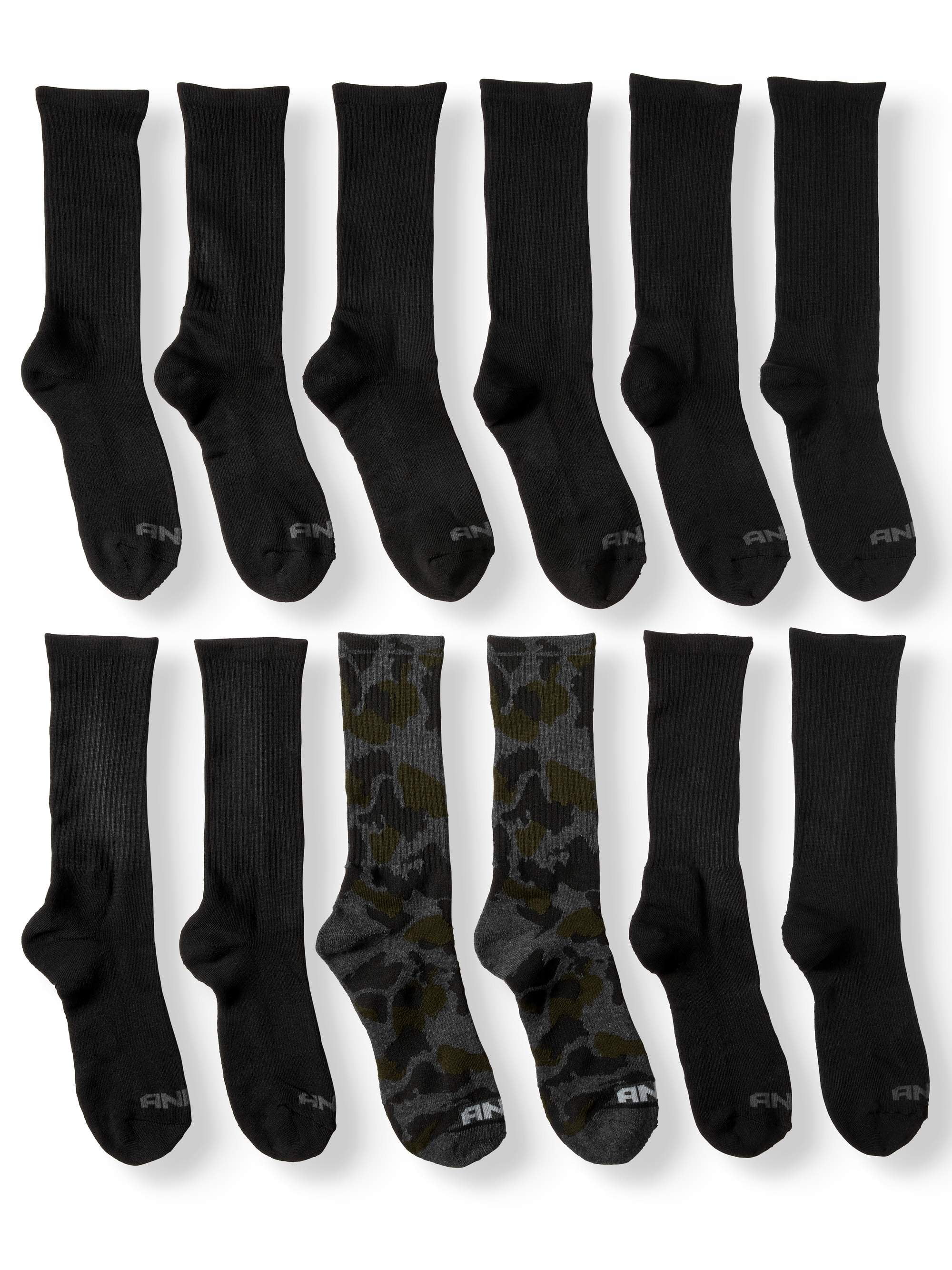 Men's Limited Edition Crew Socks 12-Pack - Walmart.com