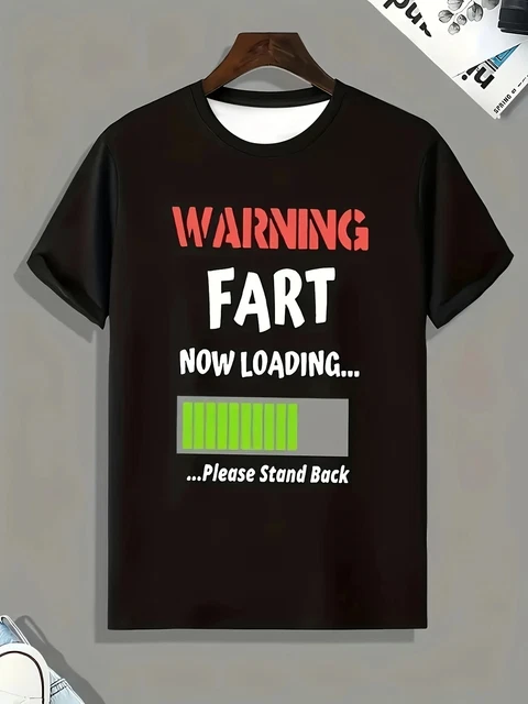 Men's Loading Letter Print T-Shirt | Casual - Walmart.com