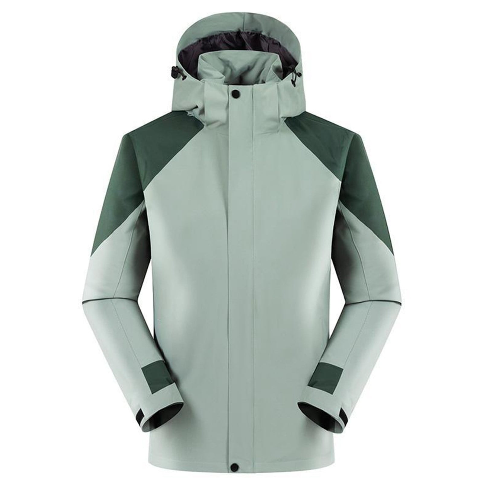 Men's Long Rain Coat Waterproof Packable Rain Jacket Outdoor ...