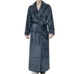 FashGudim Mens Robes Big and Tall Full Length Shawl Collar Long Plush Robe (Navy,L/XL) - Walmart.com