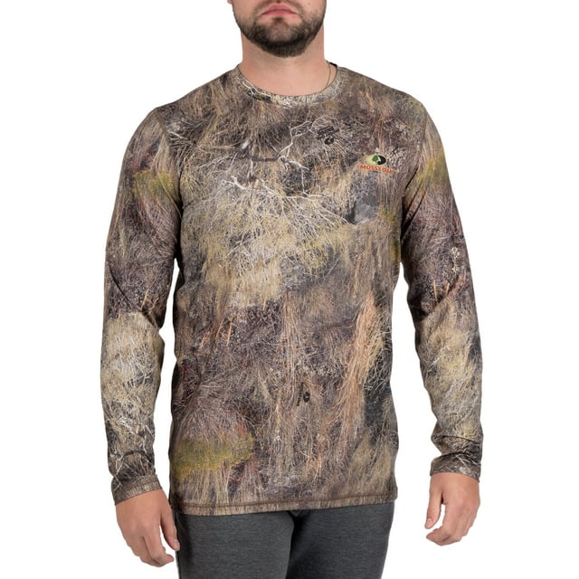Men's Long Sleeve Camo Tee Hunting Performance Shirt by Mossy Oak ...