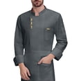 Men's Long-Sleeve Chef Jacket, Lightweight Chef Coat, Buttoned Chef ...