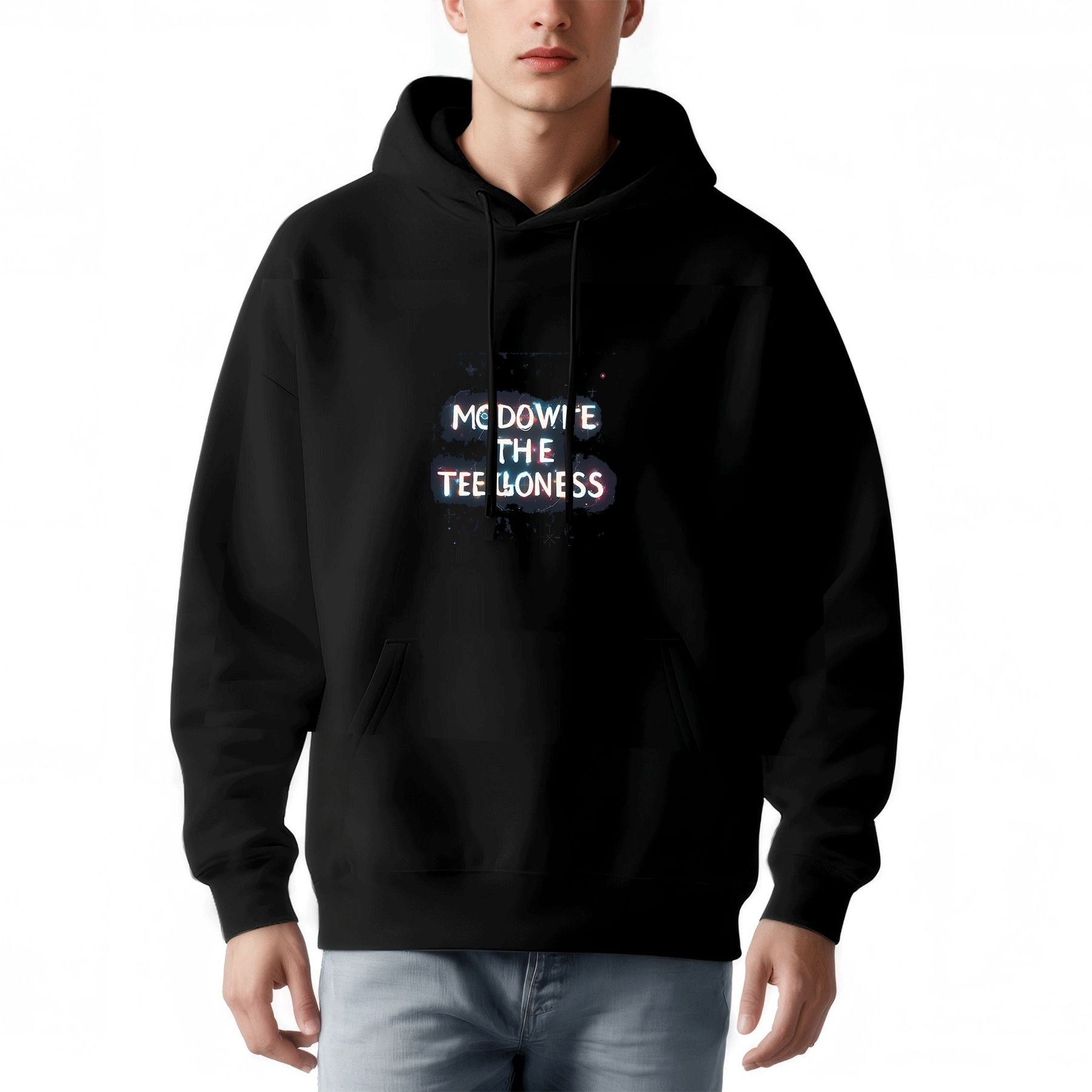 Men's Long Sleeve Hoodie Pullover Sweatshirt with Front Pocket Colorful ...