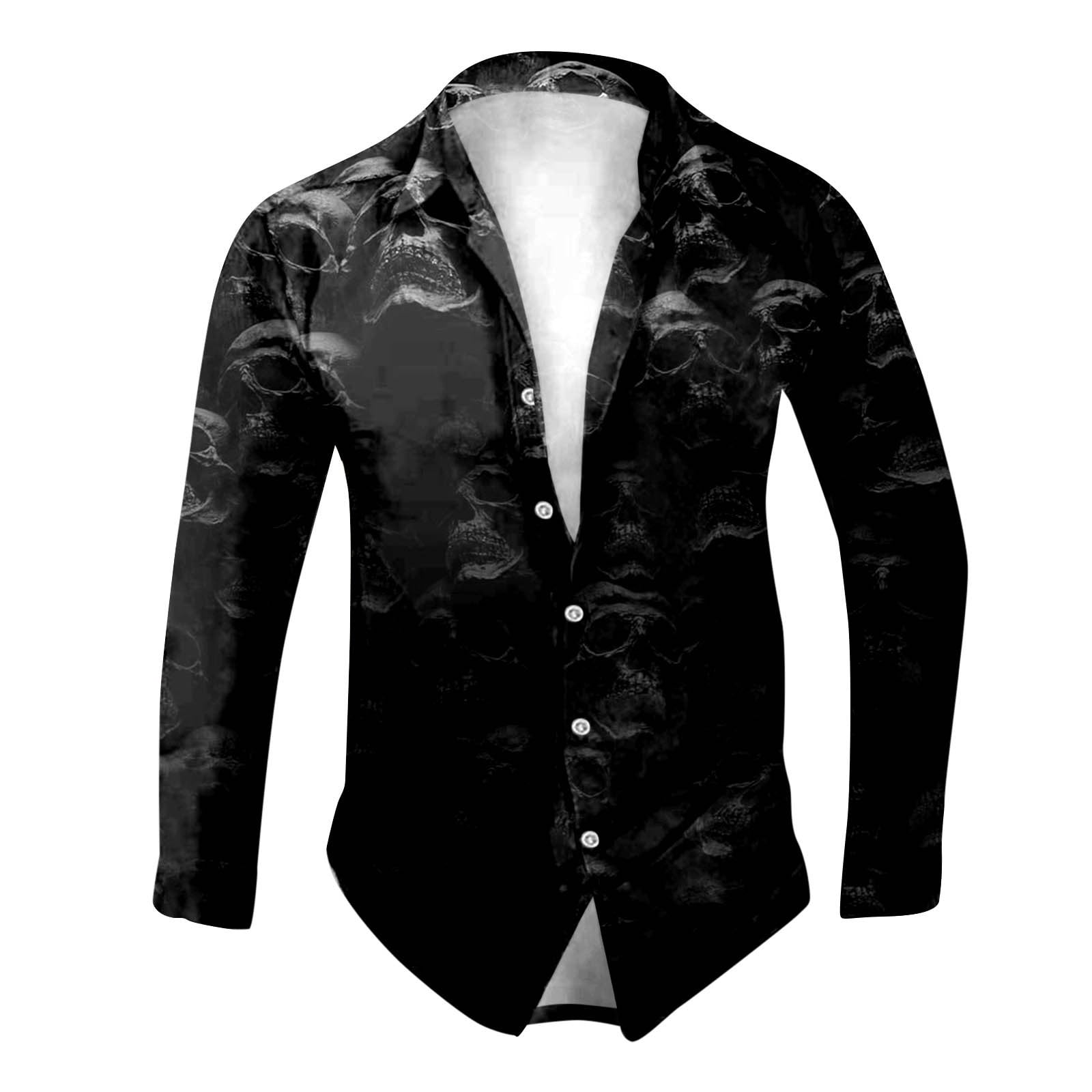 Men's Long Sleeve Shirt for Celebration Stylish Party Attire for Fall ...