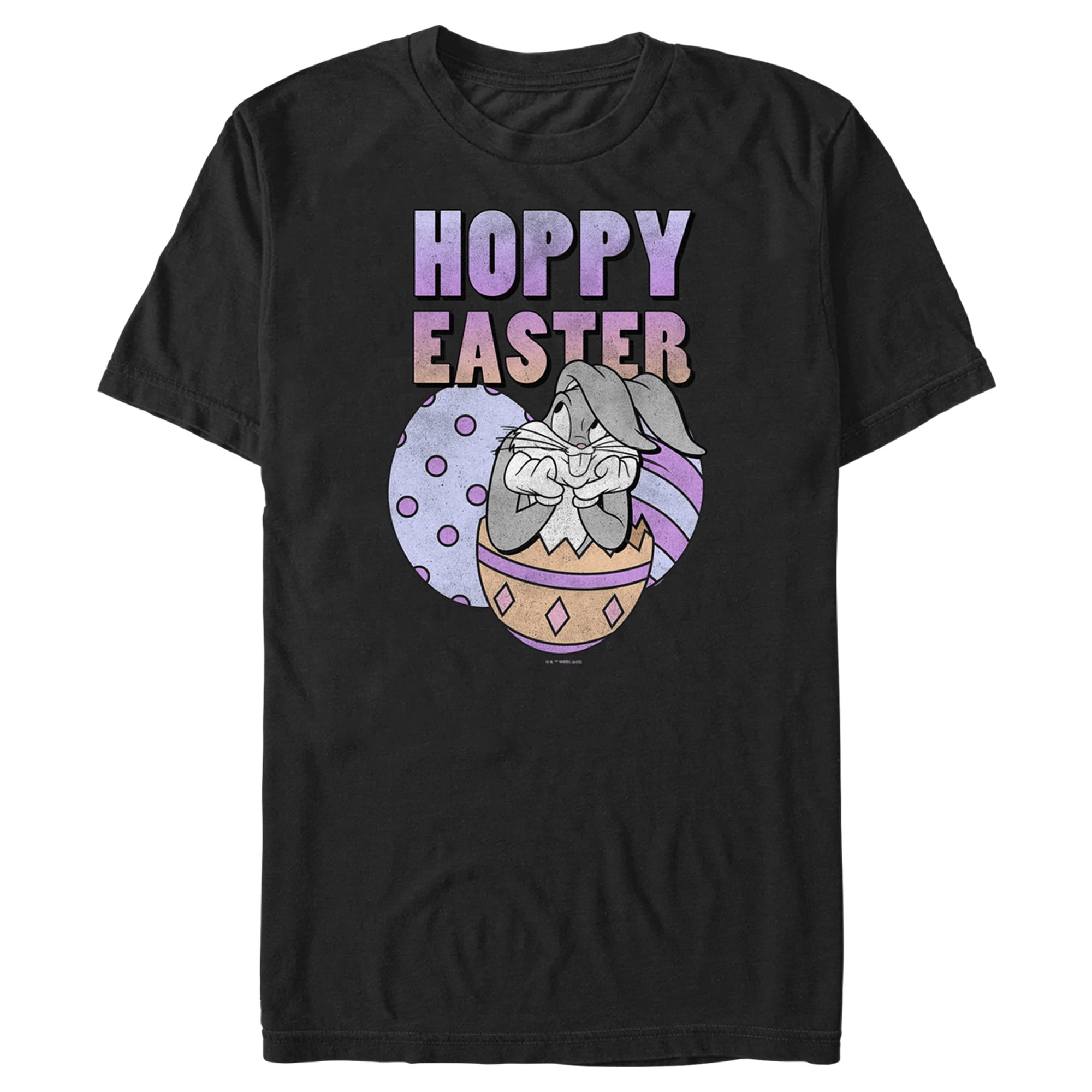 Men's Looney Tunes Bugs Bunny Hoppy Easter Graphic Tee Black Small ...