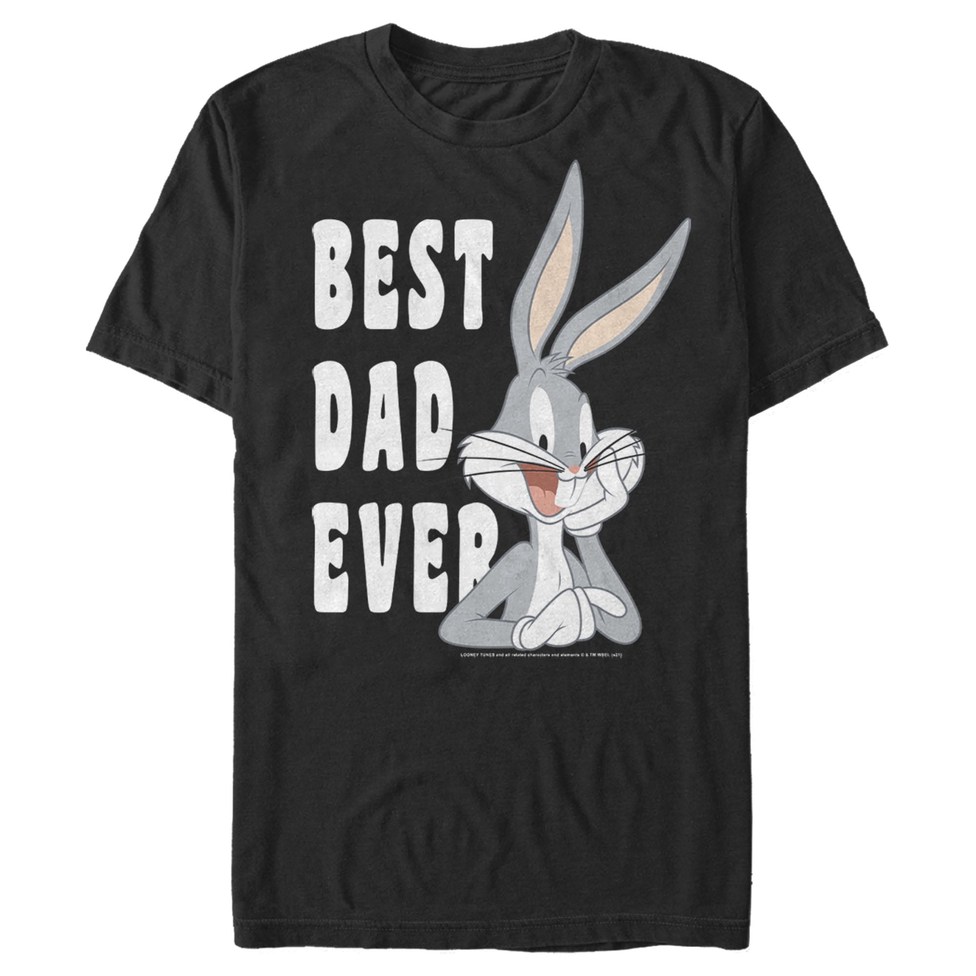 Men's Looney Tunes Father's Day Bugs Bunny Best Dad Ever Graphic Tee ...