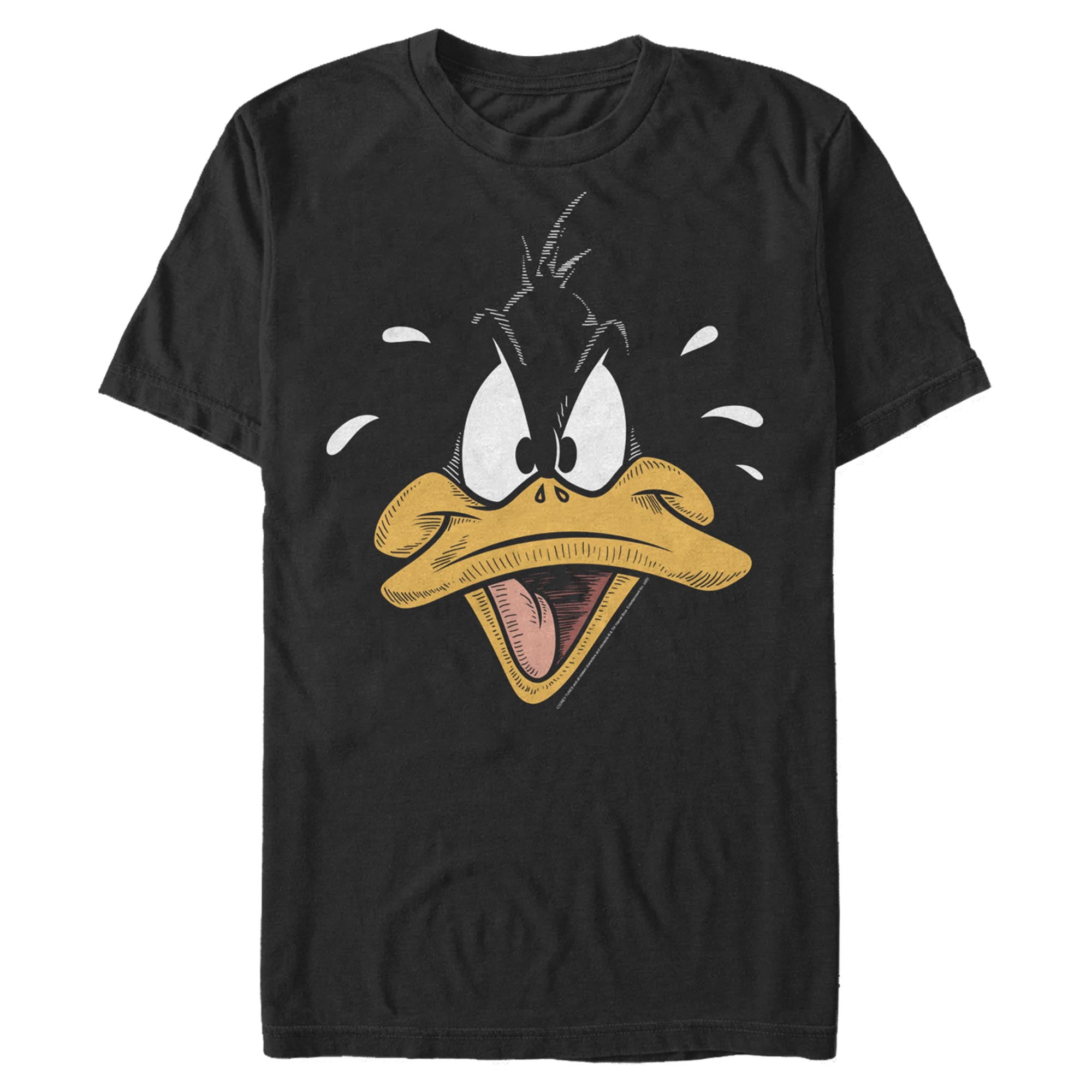 Men's Looney Tunes Mad Daffy Face Graphic T-Shirt - Walmart.com