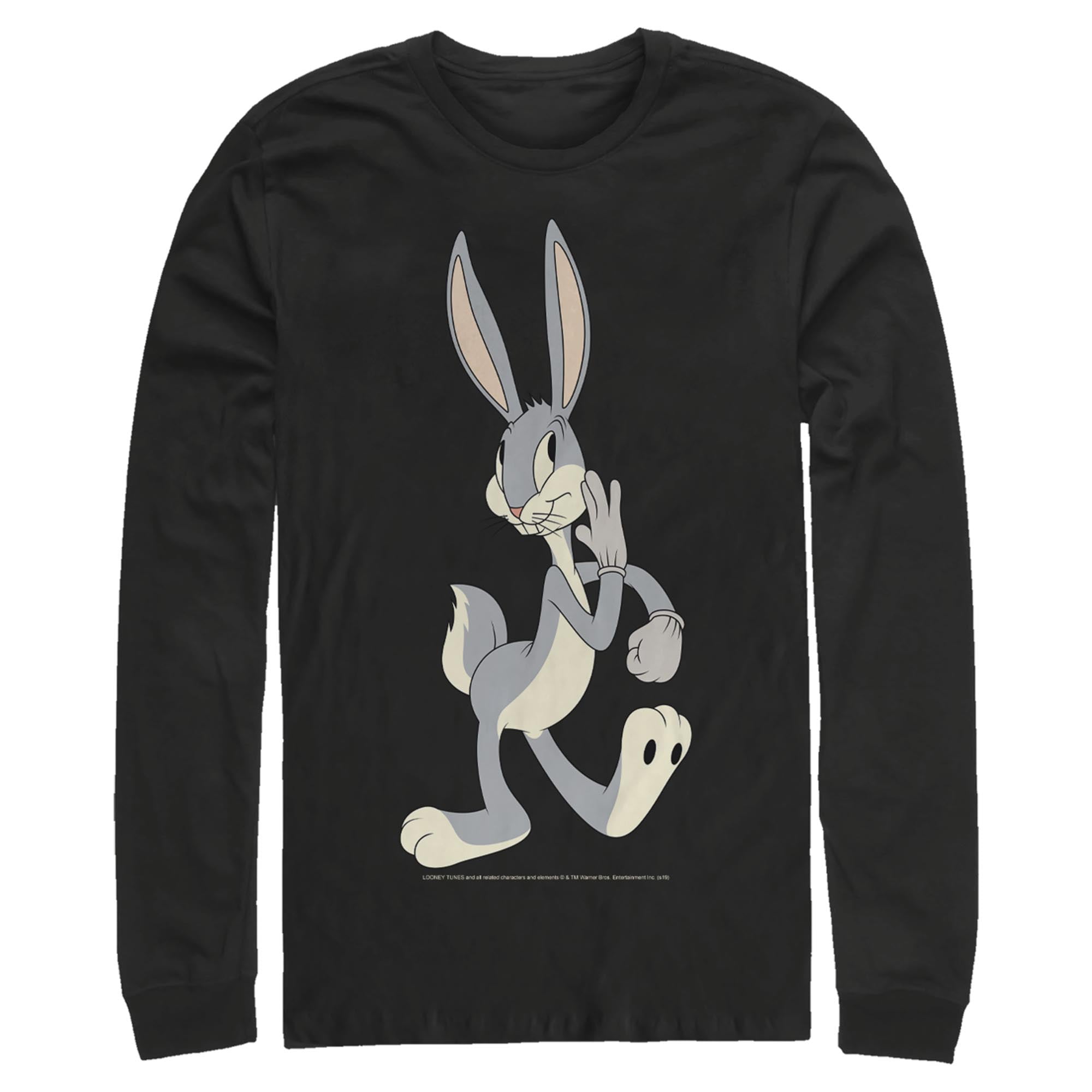 Men's Looney Tunes Retro Bugs Bunny Long Sleeve Shirt - Walmart.com