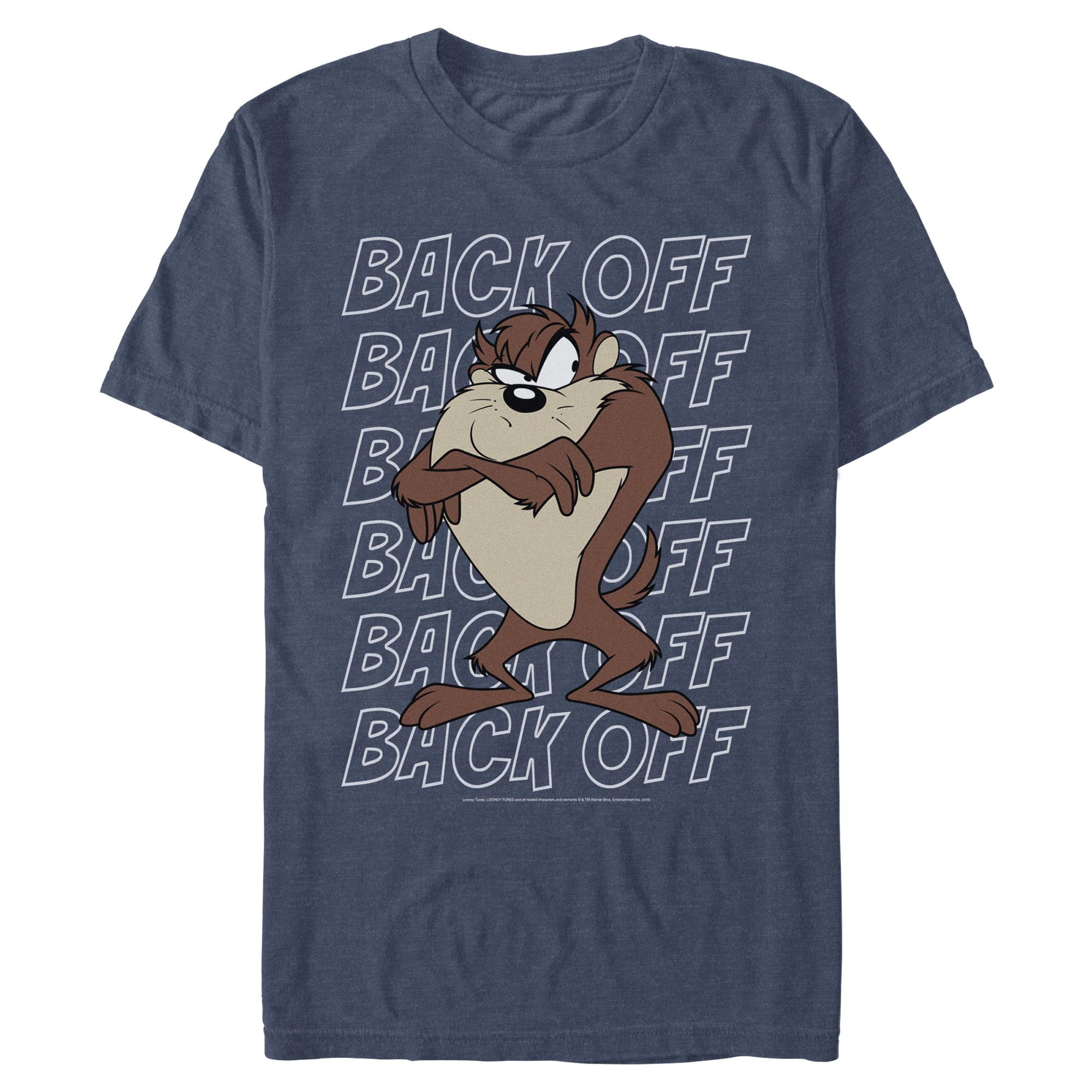 Men's Looney Tunes Taz Back Off Graphic T-Shirt - Walmart.com
