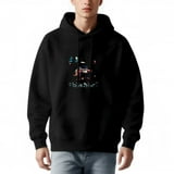 Men's Loose Fit Hoodie - Colorful Character Design with Helmet Relaxed ...