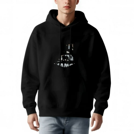 Men's Loose Fit Long Sleeve Hoodie Pullover Sweatshirt with Pockets ...