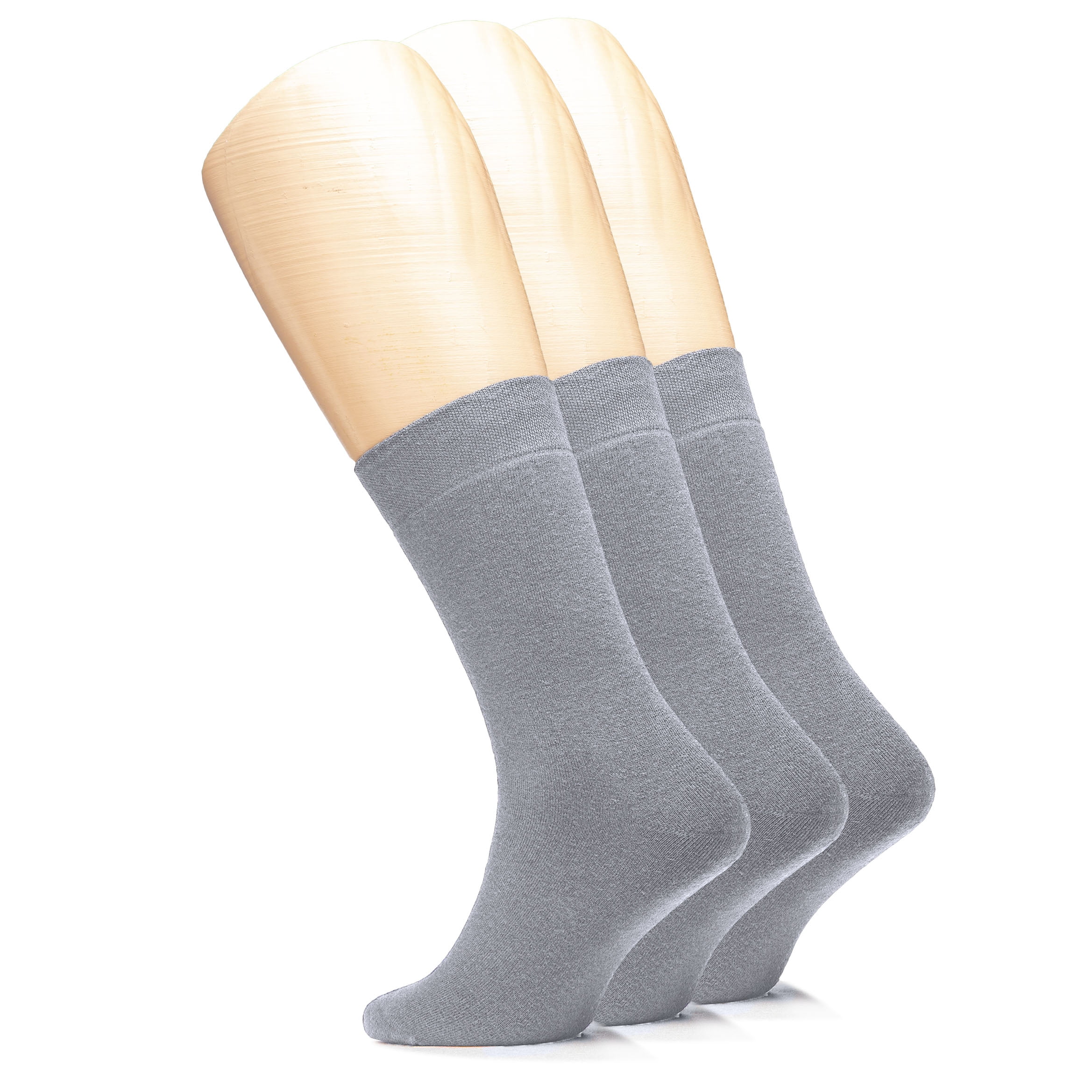 Men's Loose Fit, Wide Stretchy, High Ankle Cotton Socks, Full Cushion ...