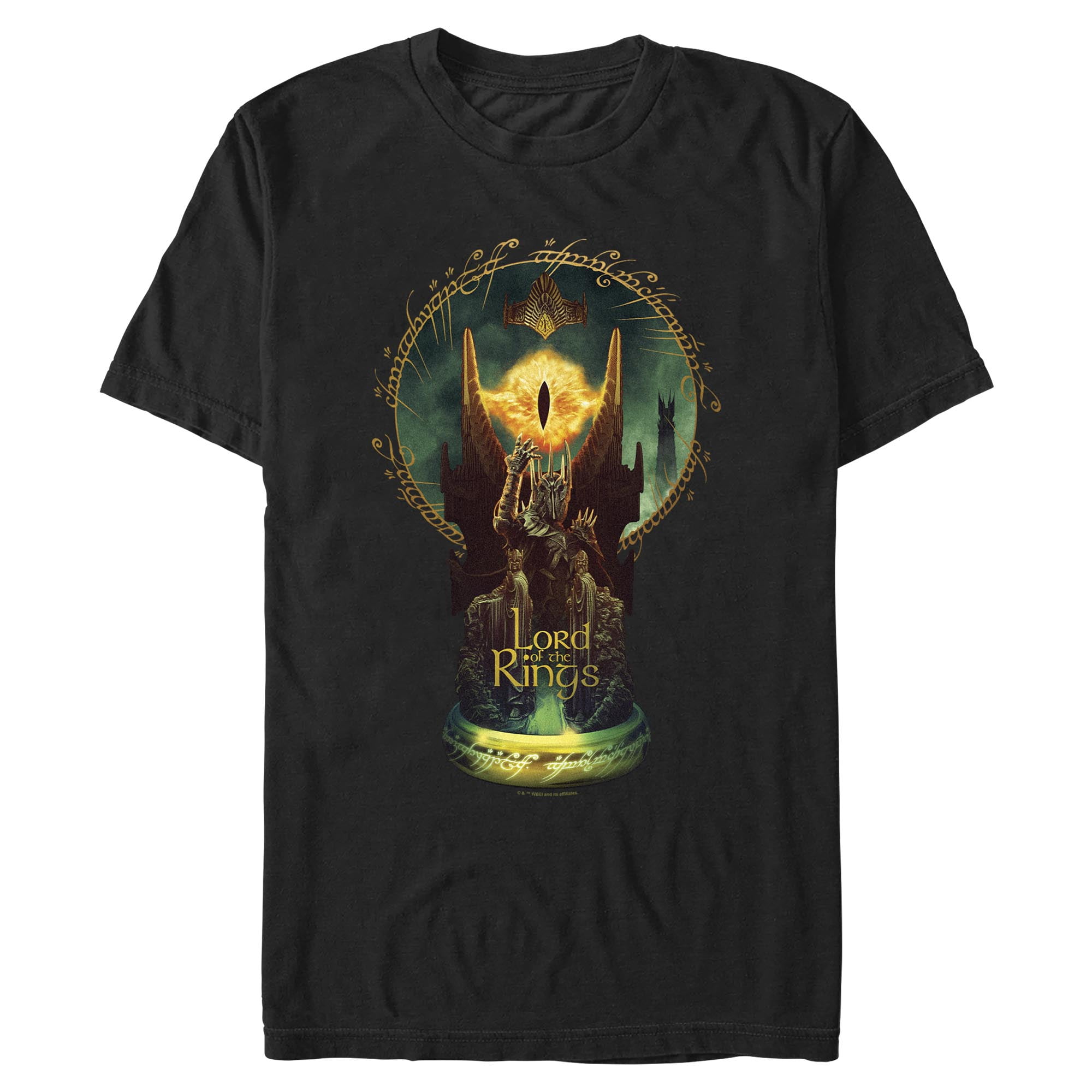 Men's Lord of the Rings Eye Of Sauron Graphic T-Shirt - Walmart.com