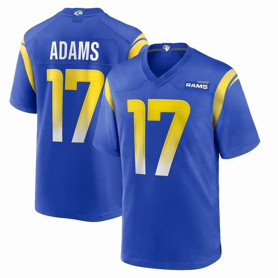 Men's Los_Angeles 1 Player Short-Sleeved Tops Adams 17-Royal ...