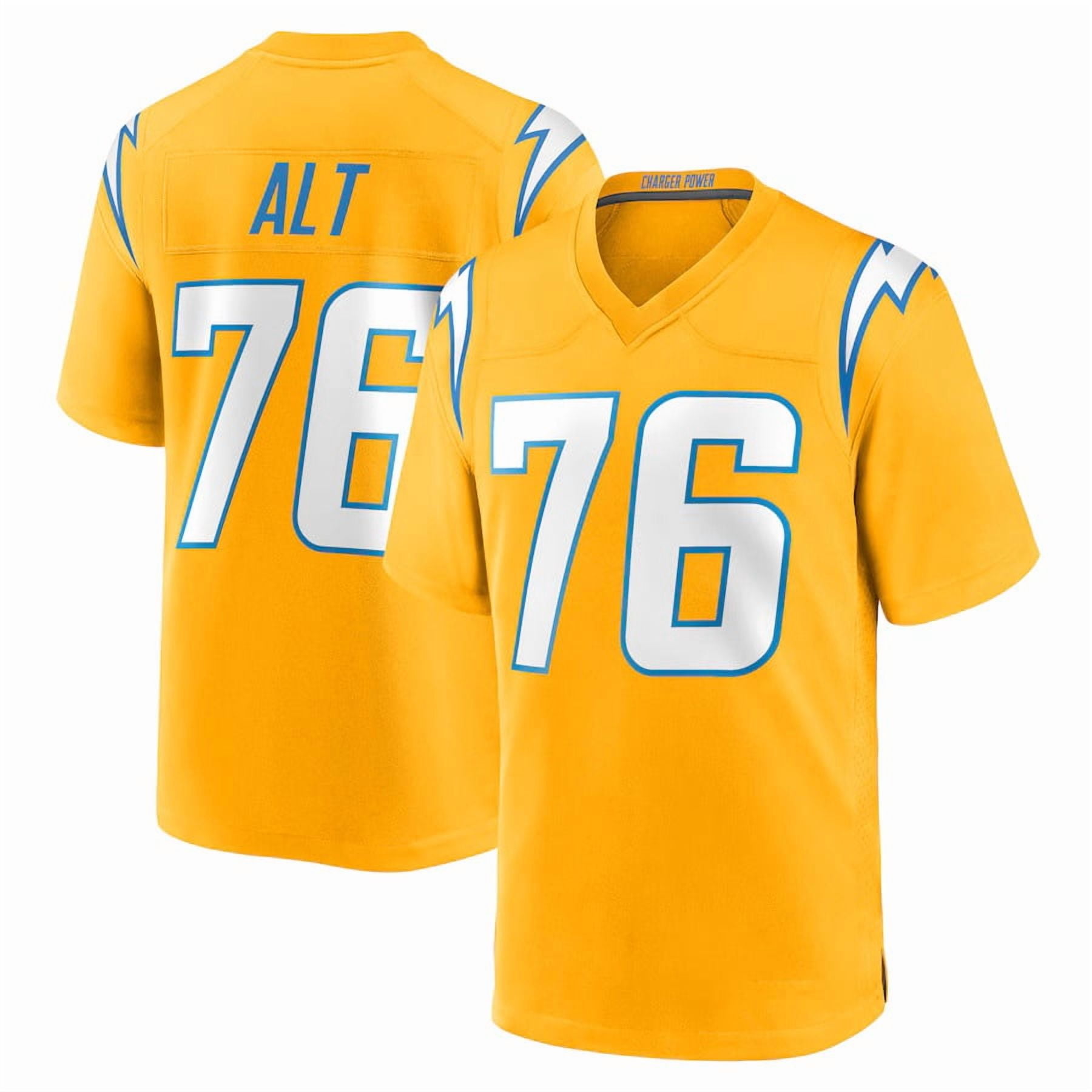 Men's Los Angeles C Alt 76 Gold Sports Player Game Stitched Name Number ...