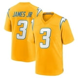 Men's Los Angeles C James Jr 3 Gold Sports Player Game Stitched Name ...