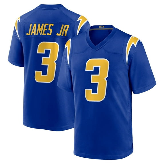 Men's Los Angeles C James Jr 3 Royal Sports Player Game Stitched Name ...