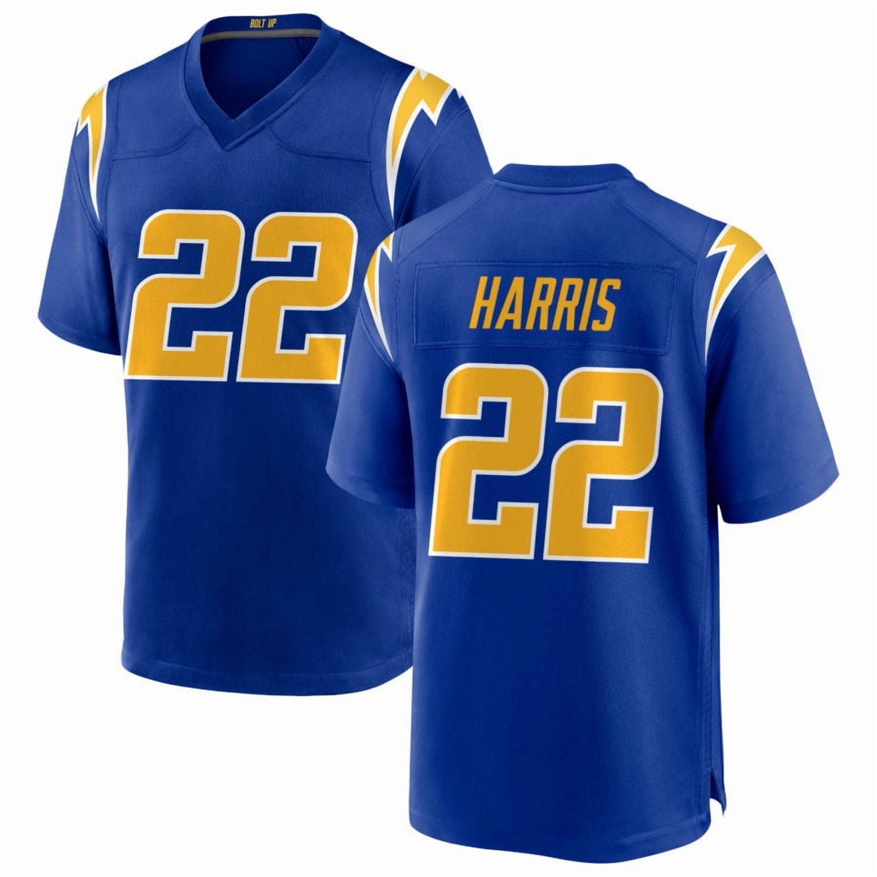 Men's Los Angeles C N Harris 22 Royal Sports Player Game Stitched Name ...