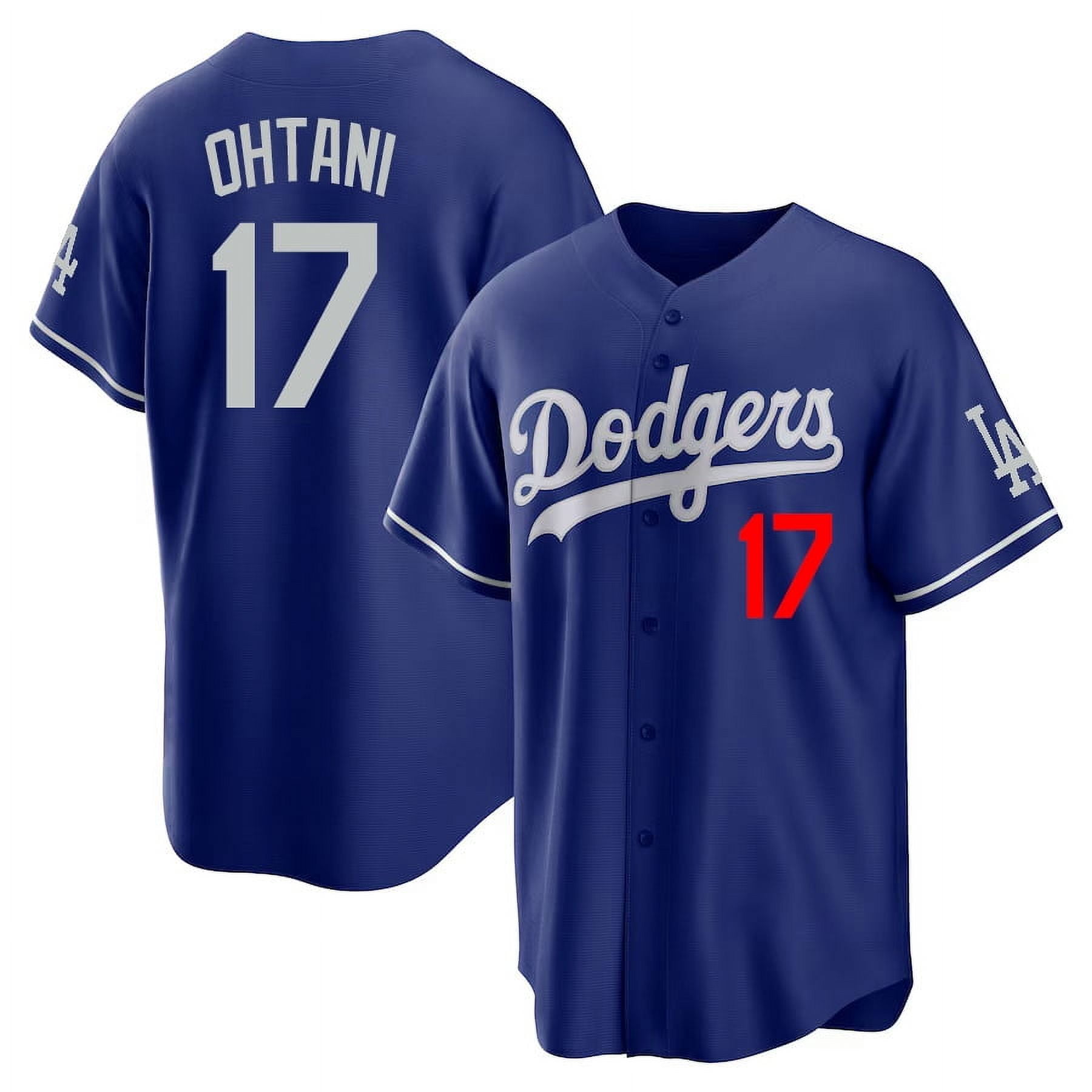 Men's Los Angeles D Ohtani 17 Royal Limited Player Tops Stitched ...
