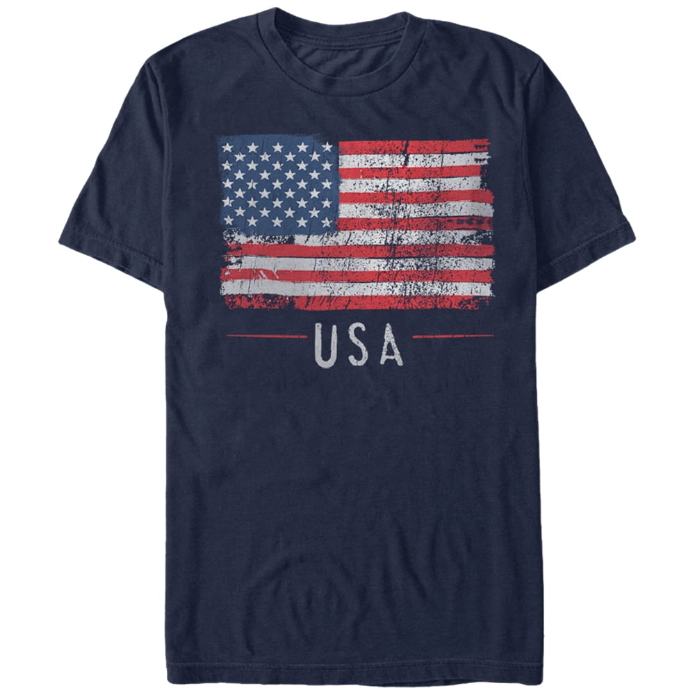 Men's Lost Gods Fourth of July USA Flag Freedom Graphic Tee Navy Blue ...