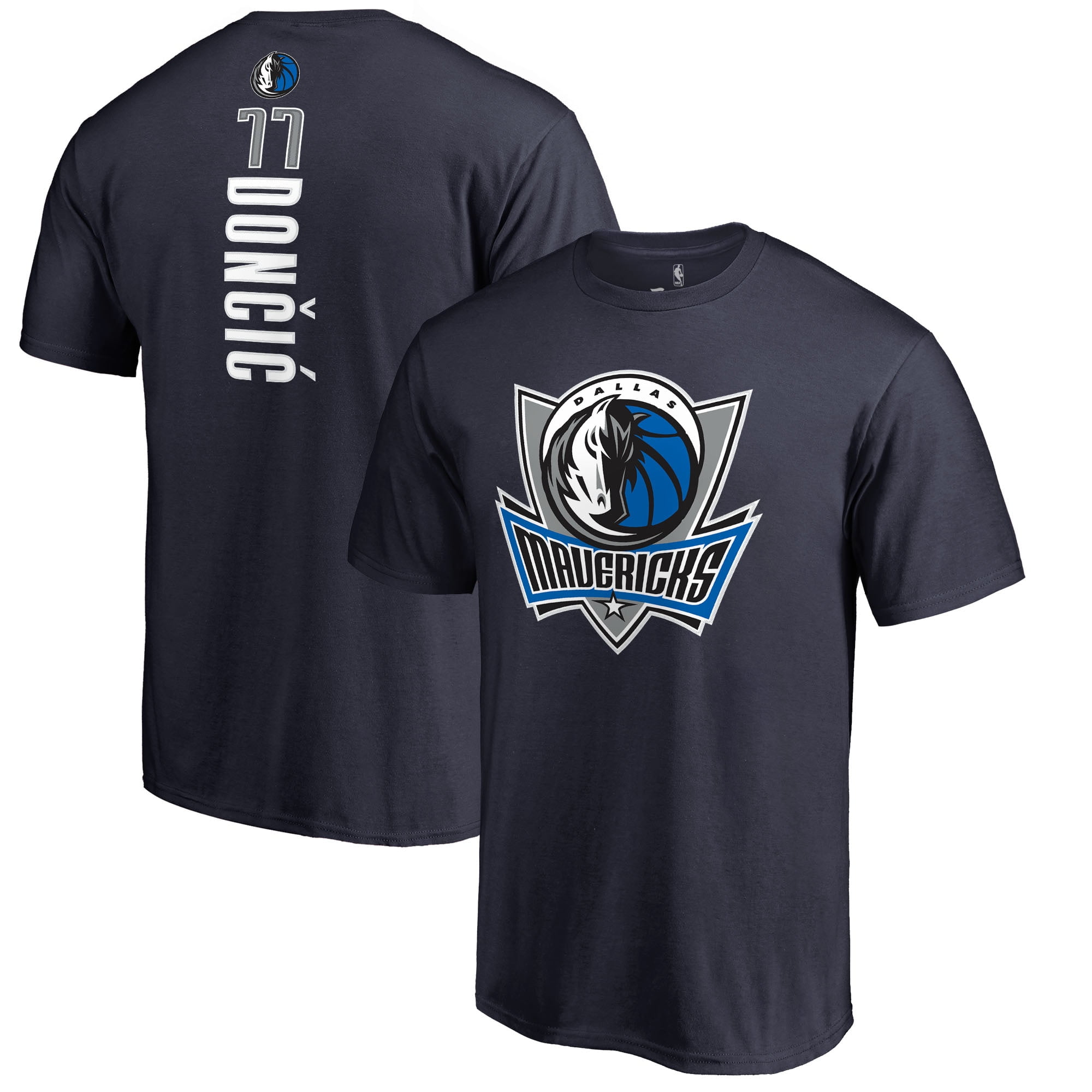 Men's Luka Doncic Navy Dallas Mavericks Team Backer Name & Number T-Shirt - Walmart.com