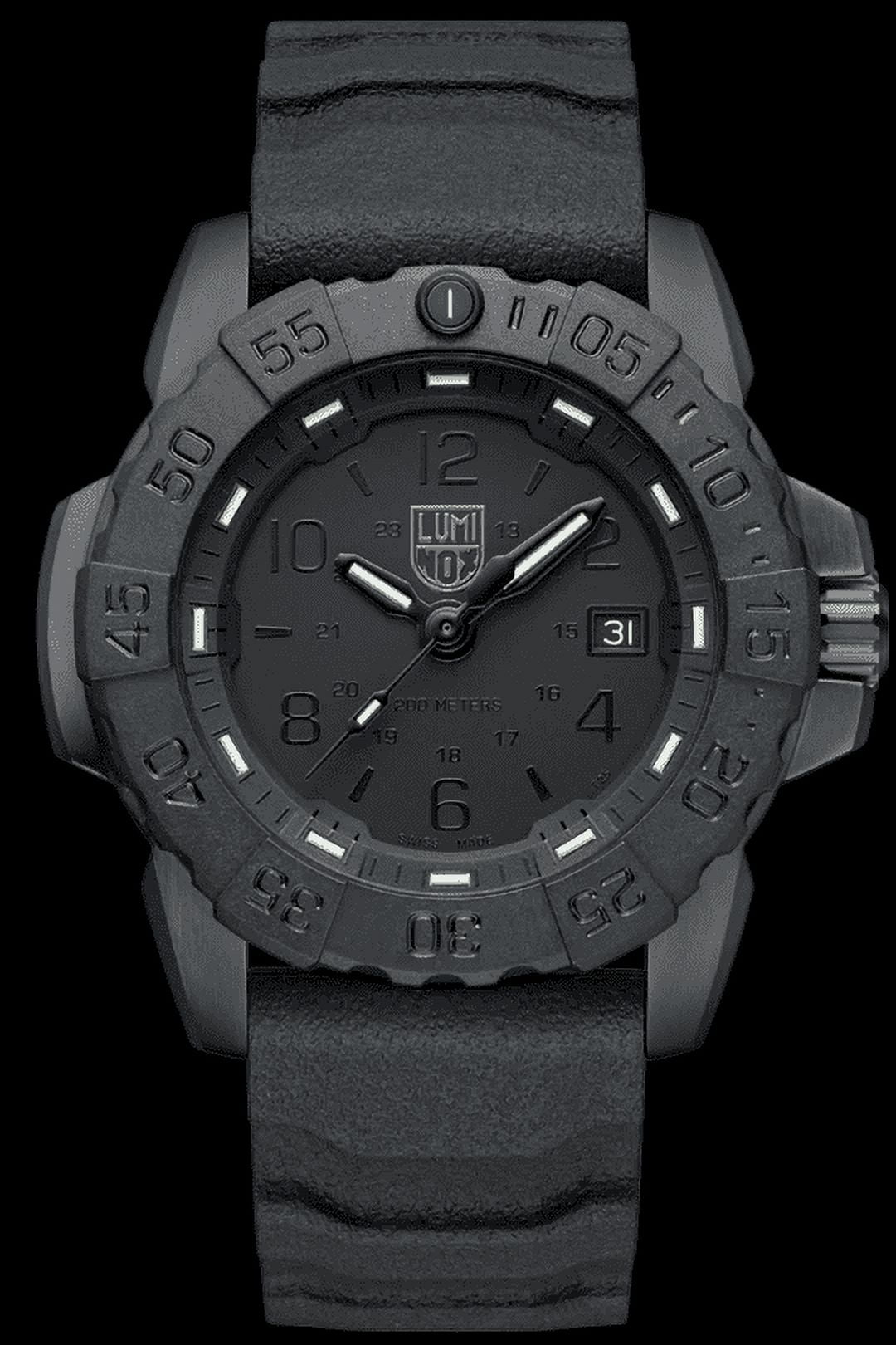 Men's Luminox Navy SEAL Military Dive Blackout Diver's Watch XS.3251.BO ...