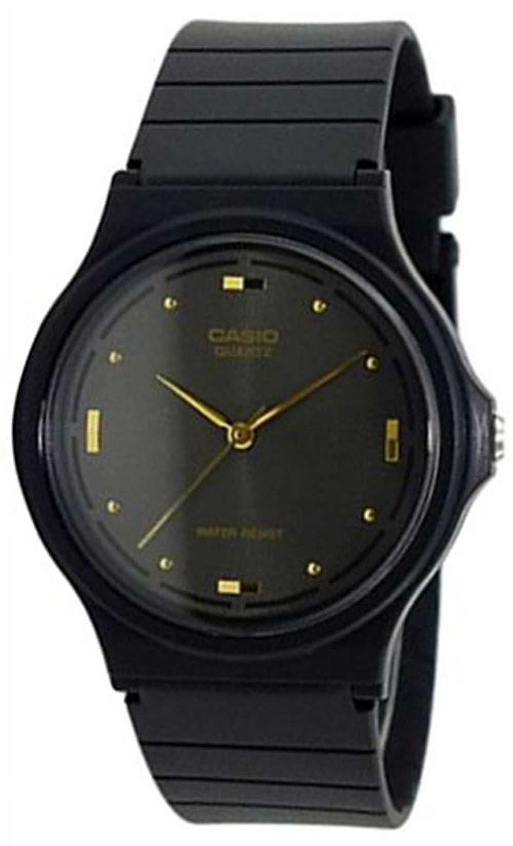 Men's MQ-76-1A Resin Quartz Watch with Black Dial - Walmart.com