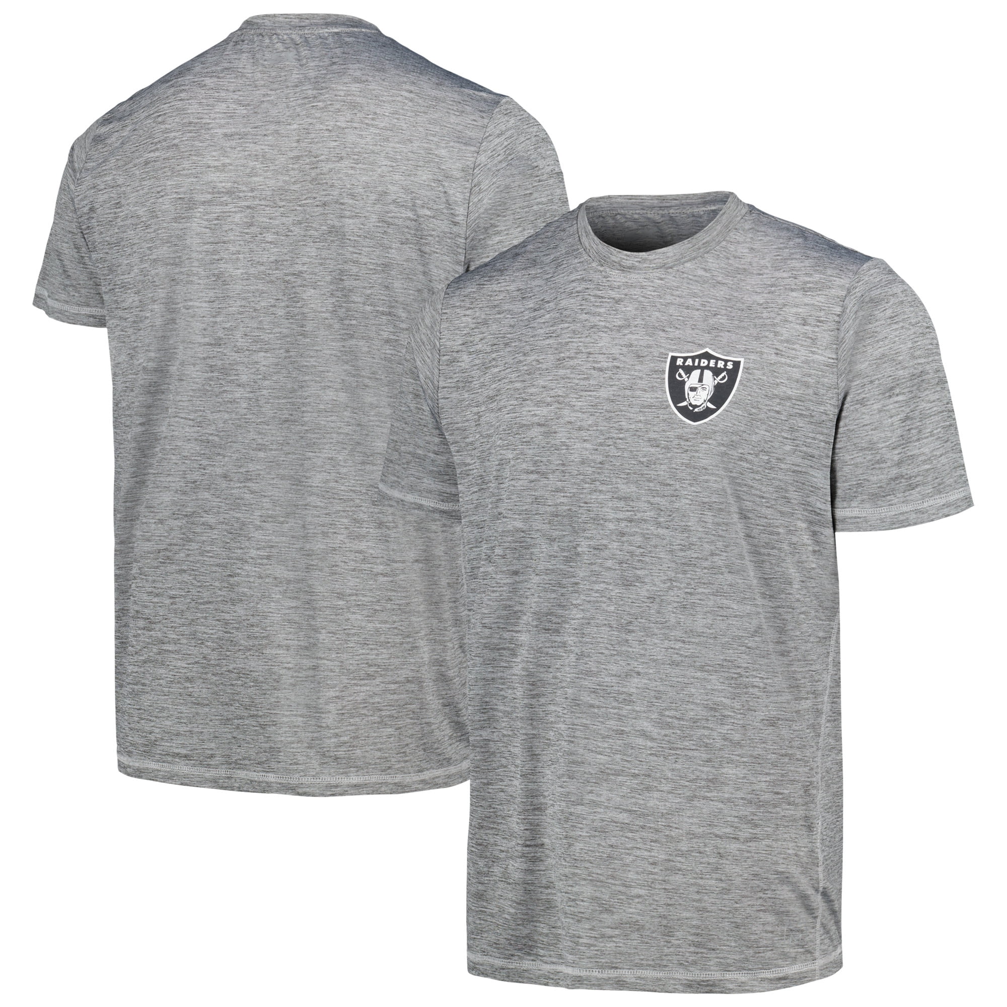 Men's MSX by Michael Strahan Gray Las Vegas Raiders Motion Space-Dye T ...