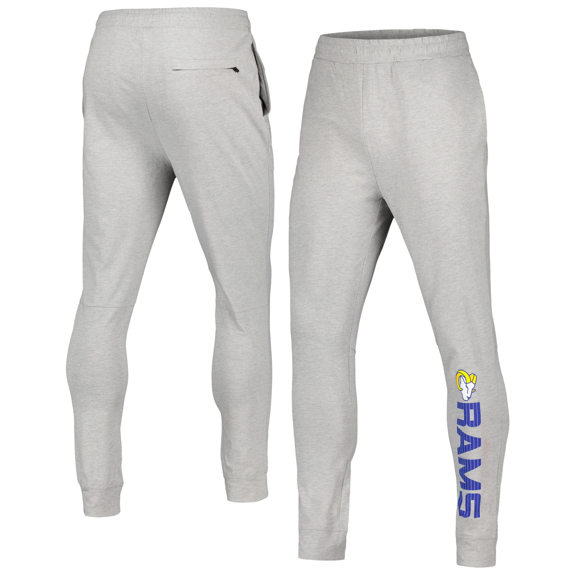 Men's MSX by Michael Strahan Gray Los Angeles Rams Lounge Jogger Pants ...