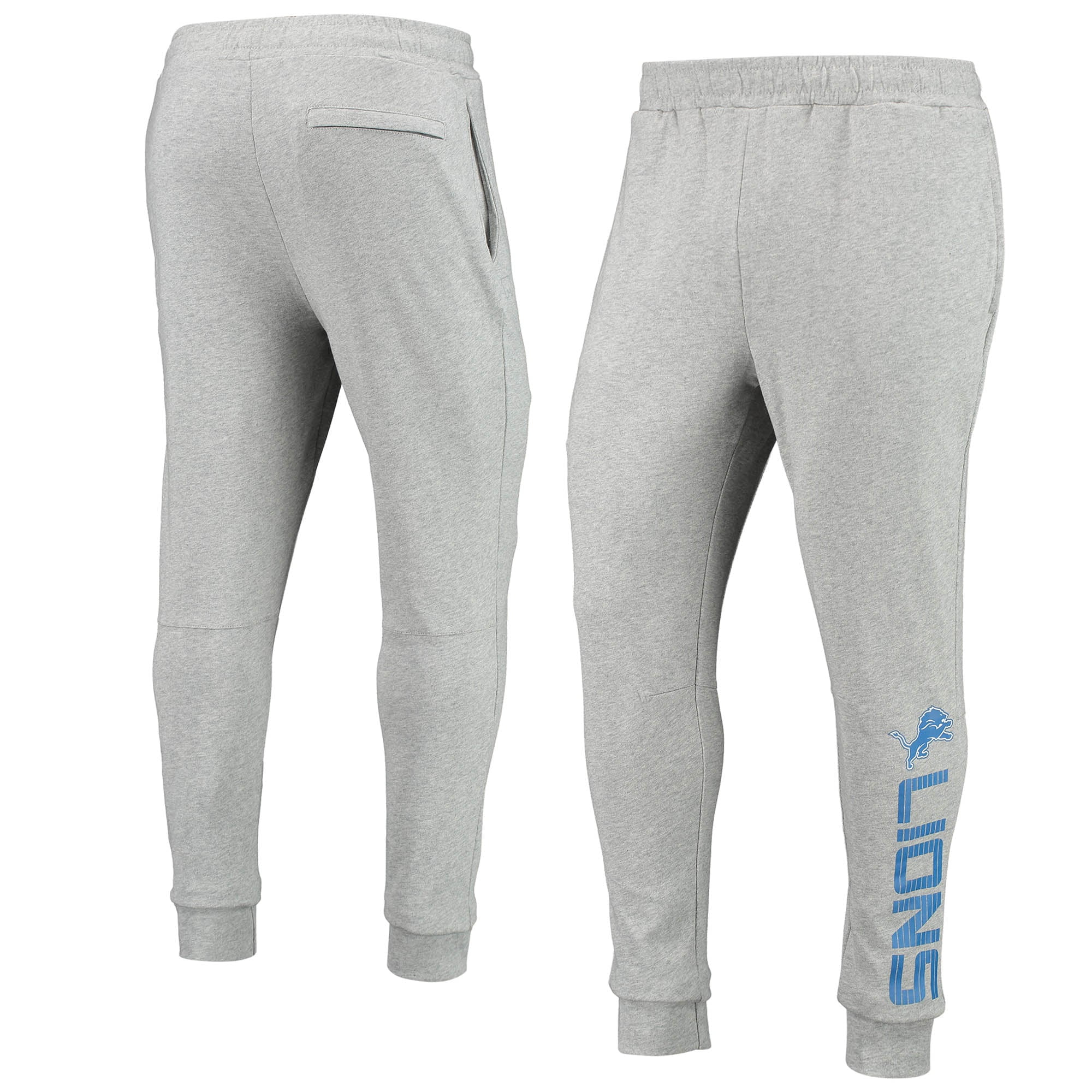 Men's MSX by Michael Strahan Heathered Gray Detroit Lions Jogger Pants ...