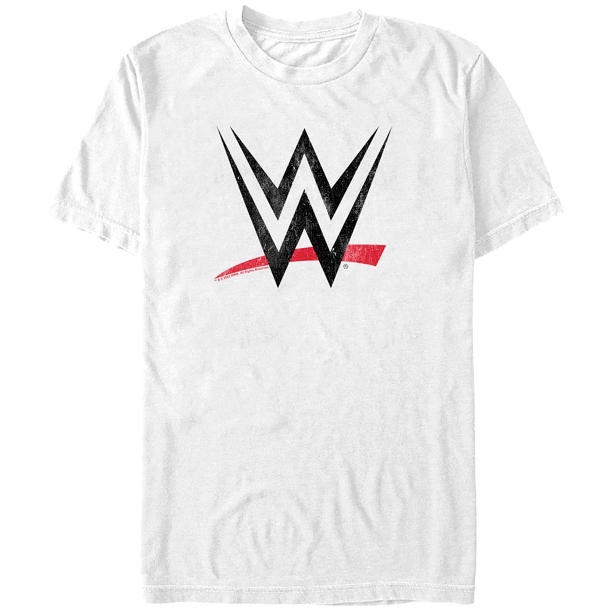 WWE Men's Classic Black Logo Wrestling T-Shirt, White, X Large ...