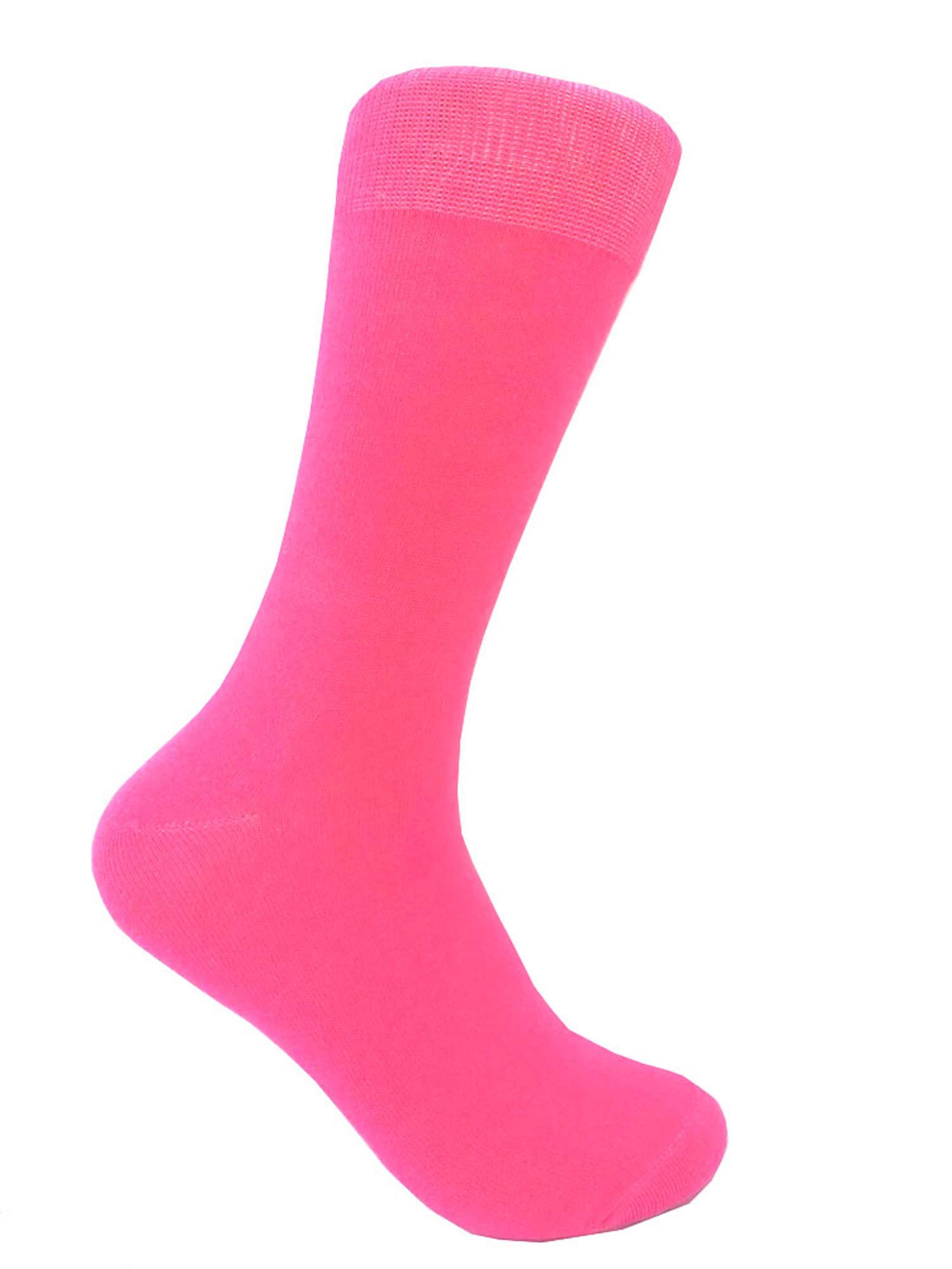 Men's Magenta( Bright Pink) Solid Color Dress Casual Socks - Walmart.com