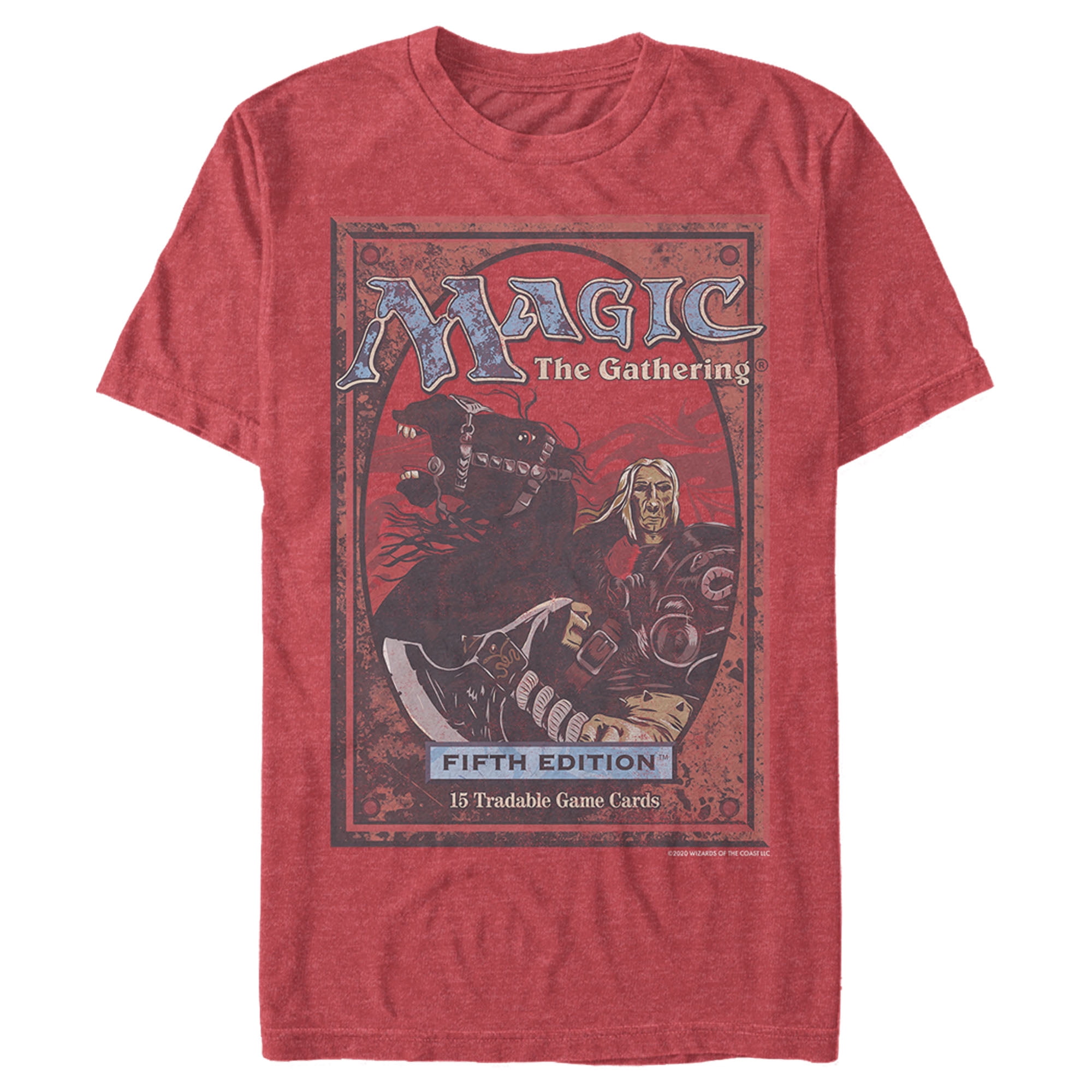 Men's Magic: The Gathering Retro Fifth Edition Card Graphic Tee Red ...