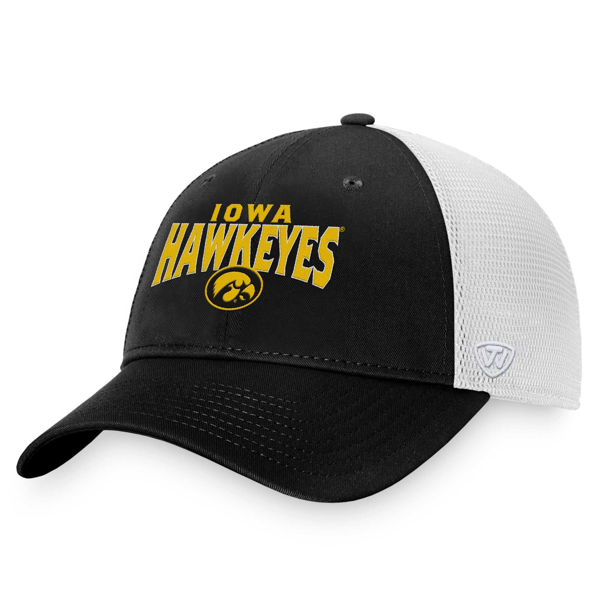 Men's Majestic Black Iowa Hawkeyes Breakout Trucker Adjustable Hat ...