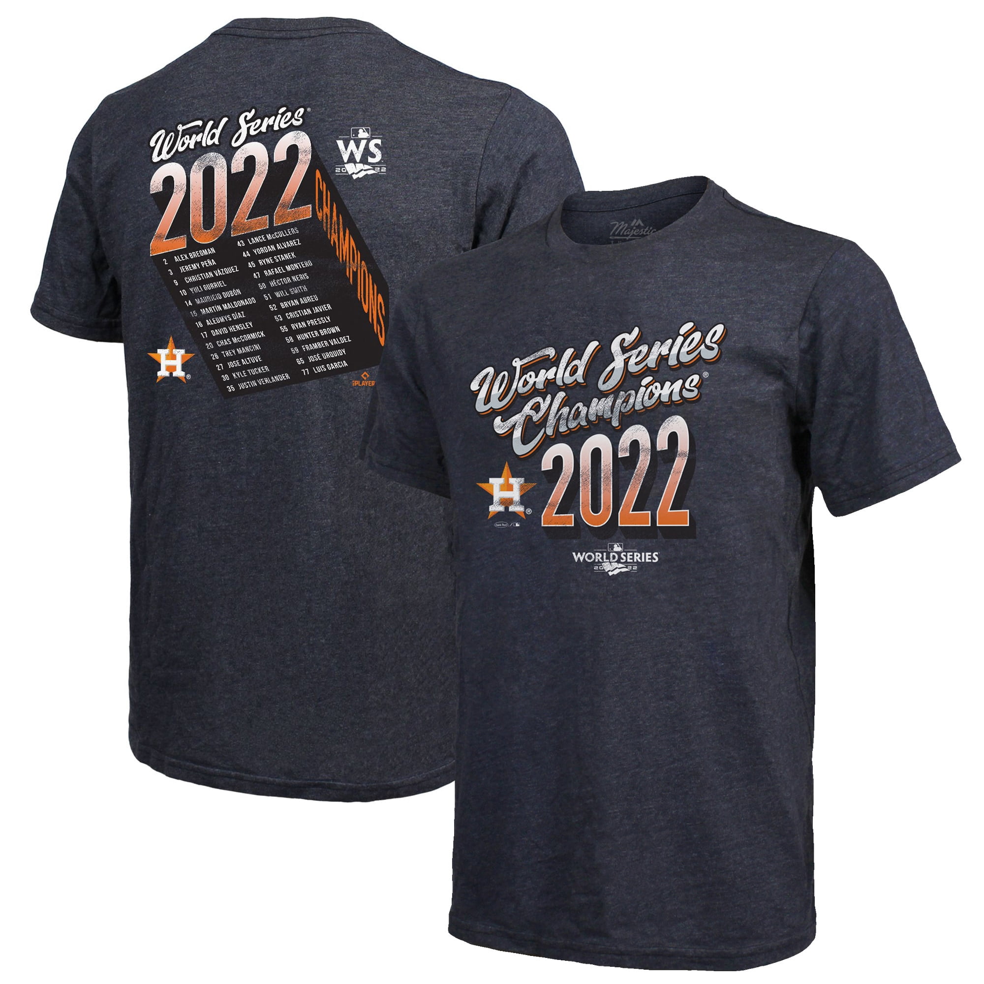 Men's Majestic Threads Navy Houston Astros 2022 World Series Champions ...