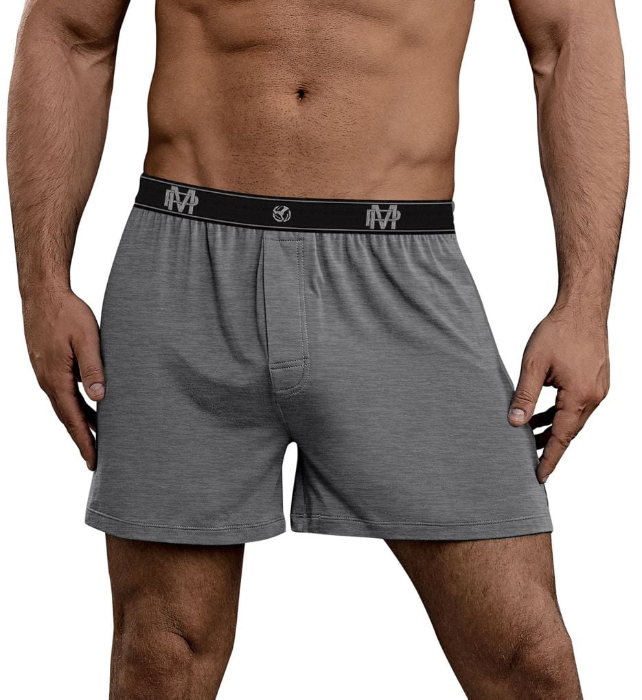Men's Male Power 160253 Super Soft Breathable Boxer (Grey XL) - Walmart.com