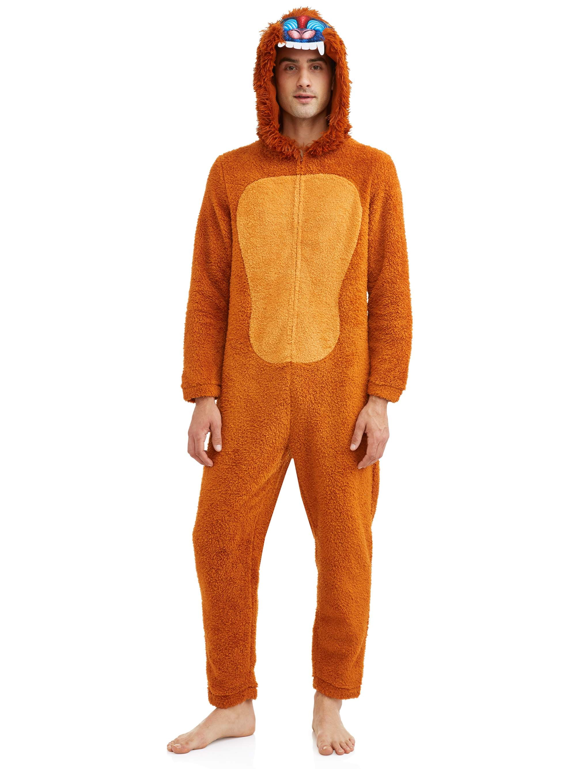 Men's Mandrill Onesie Fleece Union Suit - Walmart.com