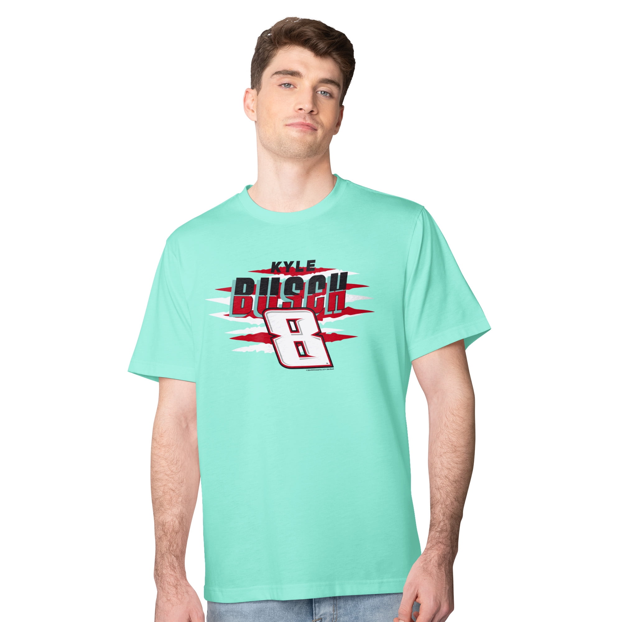 Men's Margaritaville Green Kyle Busch Flip Flop T-Shirt - Walmart.com