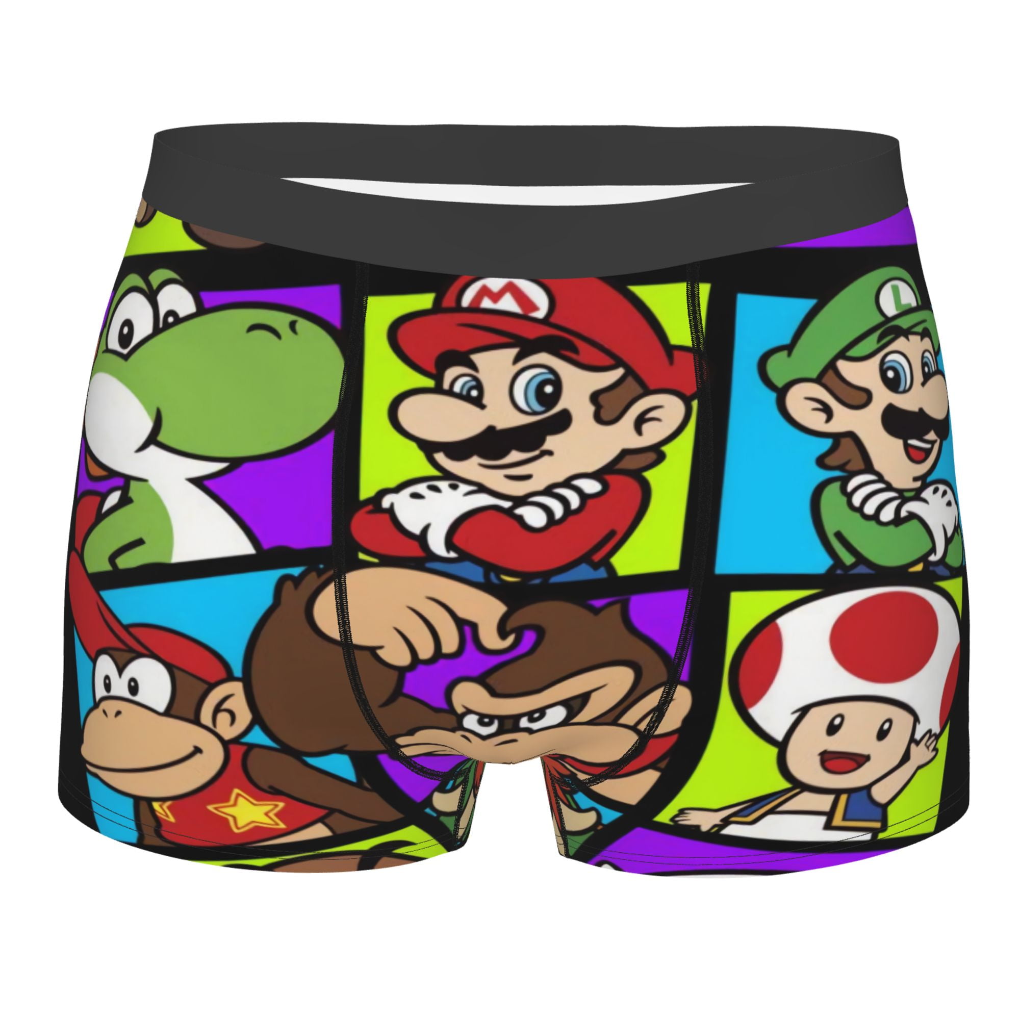 Men's Mario Characters Boxer Briefs Funny Boxer Shorts Hilarious Gag ...