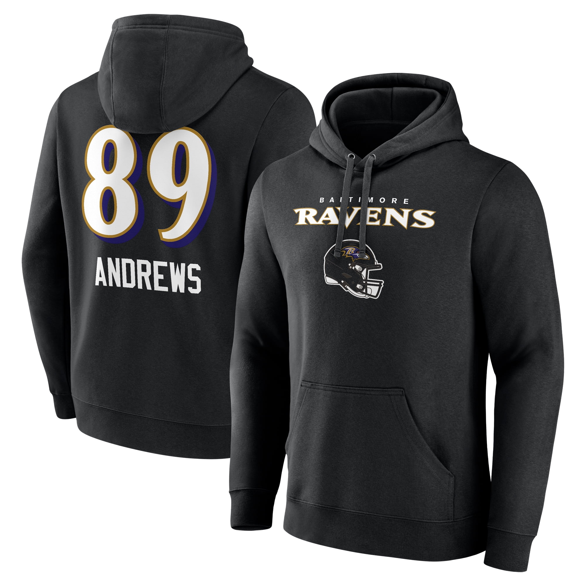 Men's Mark Andrews Black Baltimore Ravens Team Wordmark Player Name ...