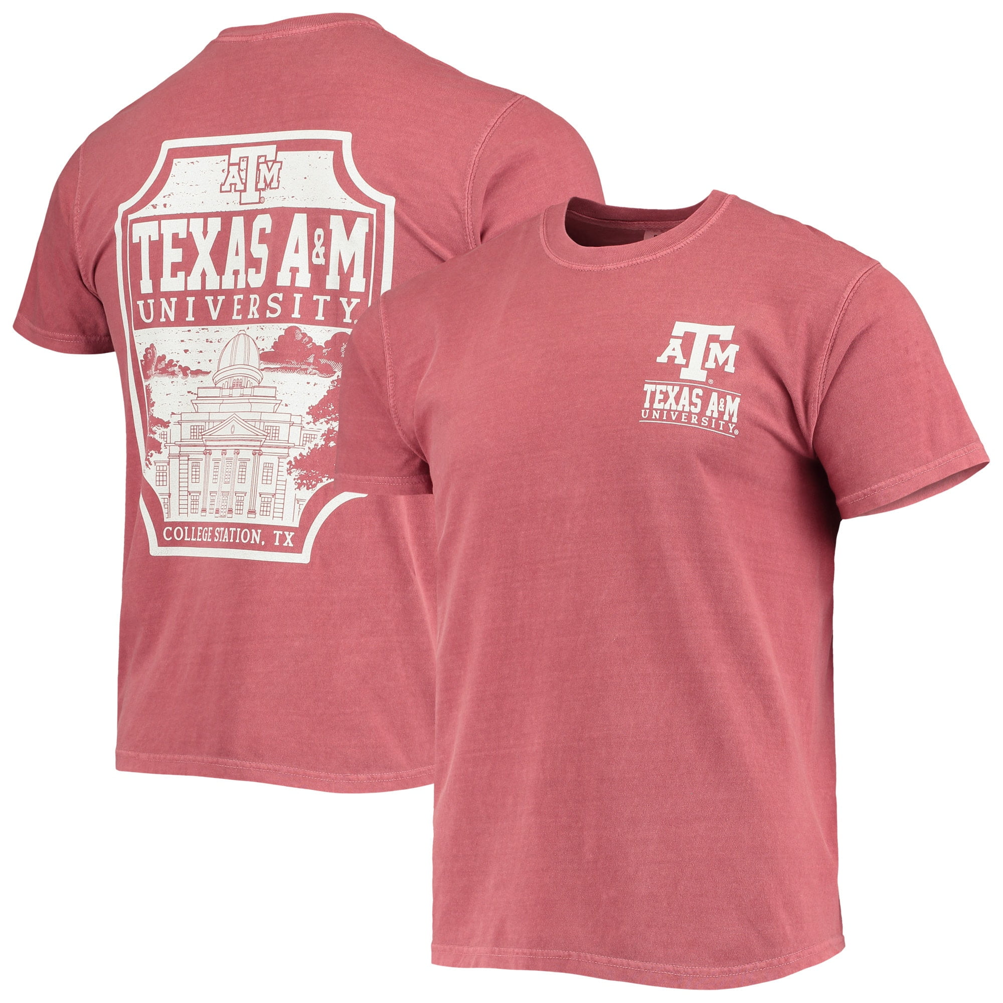 Men's Maroon Texas A&M Aggies Comfort Colors Campus Team Icon T-Shirt ...