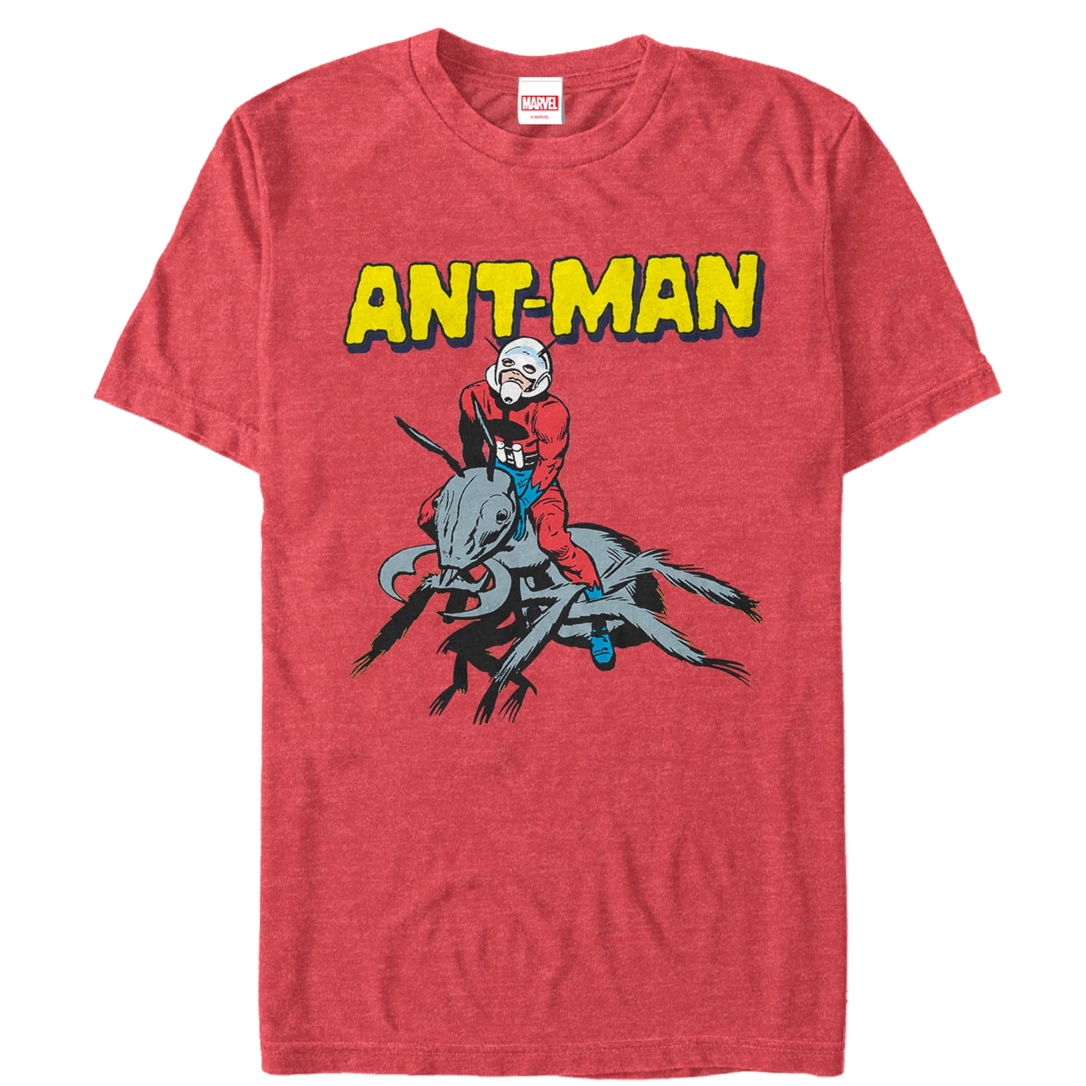 Men's Marvel Ant-Man Vintage Ant Rider Graphic Tee Red Heather X Large ...