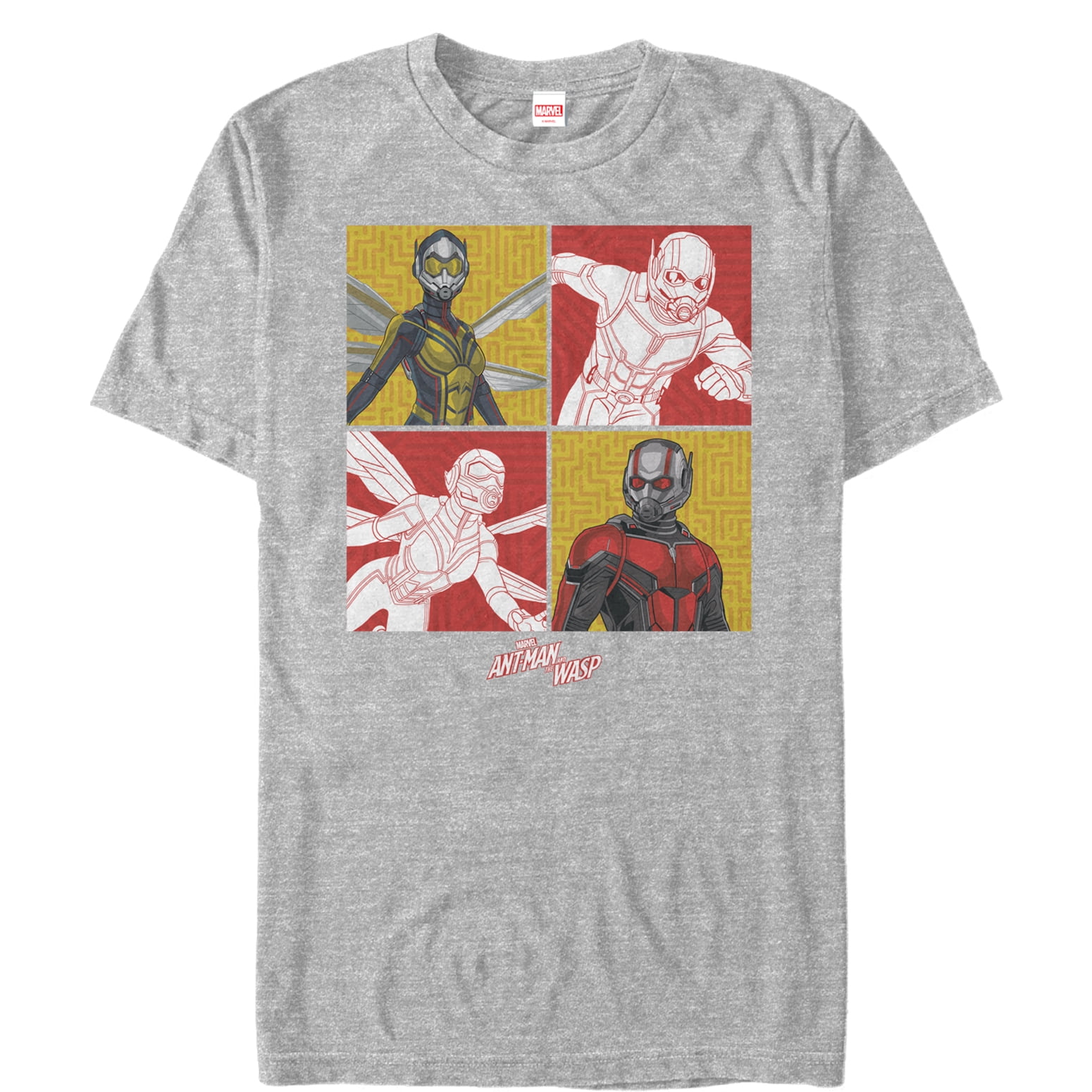 Men's Marvel Ant-Man and the Wasp Character Panels Graphic Tee Athletic ...
