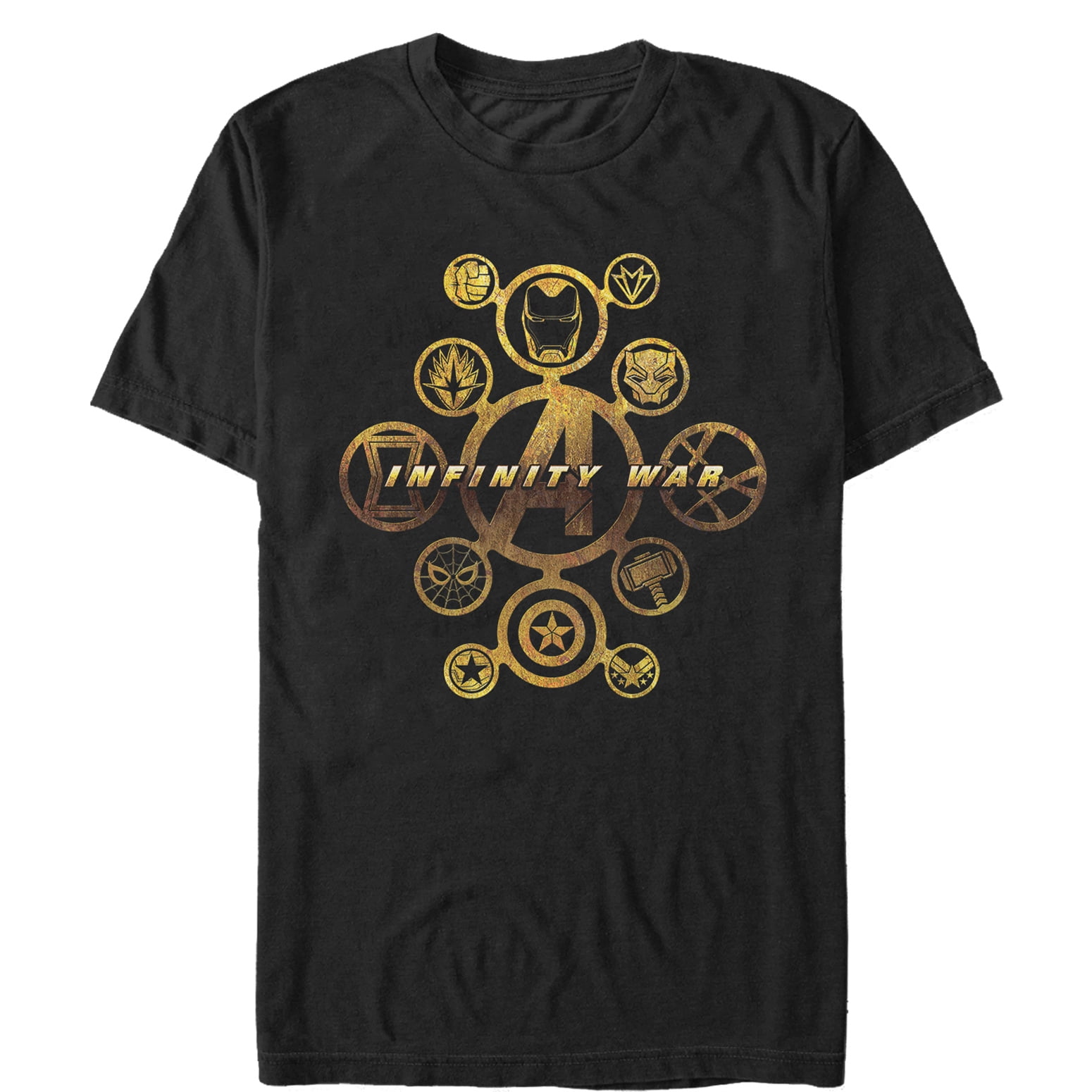 Men's Marvel Avengers: Avengers: Infinity War Character Logos Graphic ...