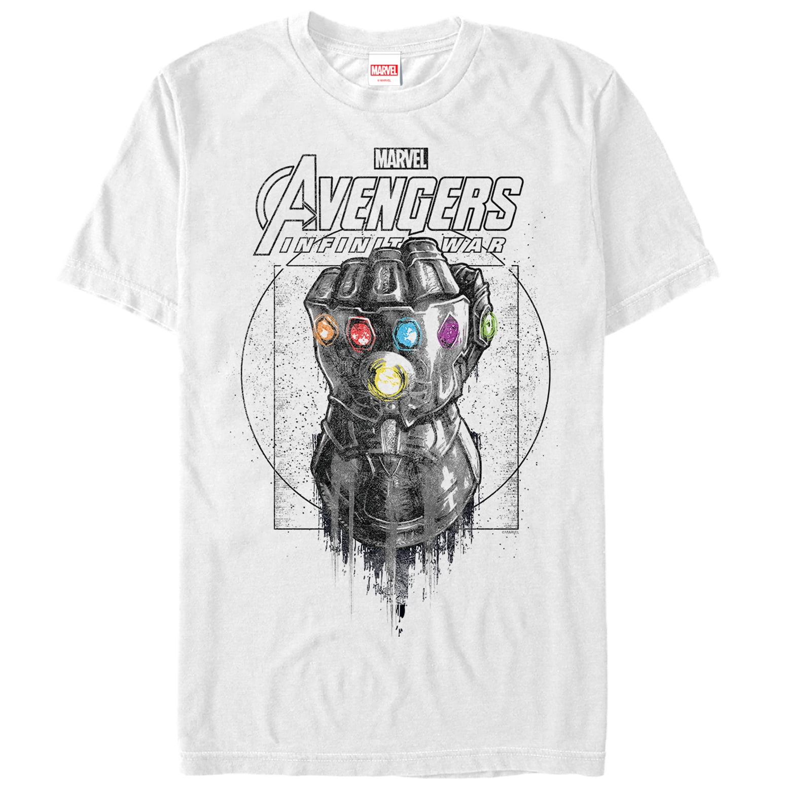 Men's Marvel Avengers: Avengers: Infinity War Gauntlet Drip Graphic Tee ...